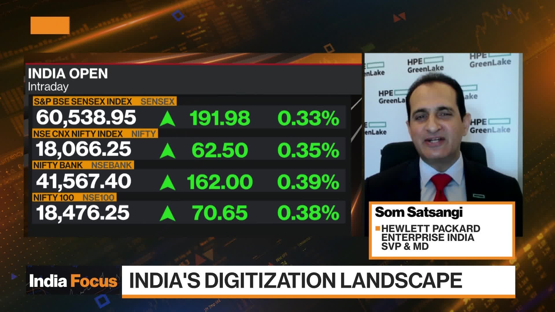 Watch HPE India Som Satsangi on Business Strategy - Bloomberg