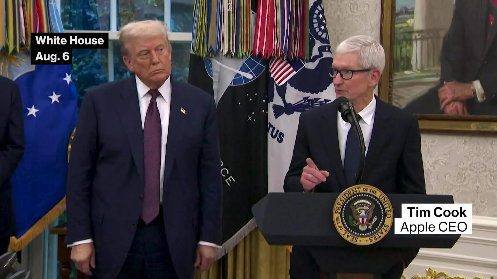 Watch Apple CEO Cook Commits to Build More in US - Bloomberg