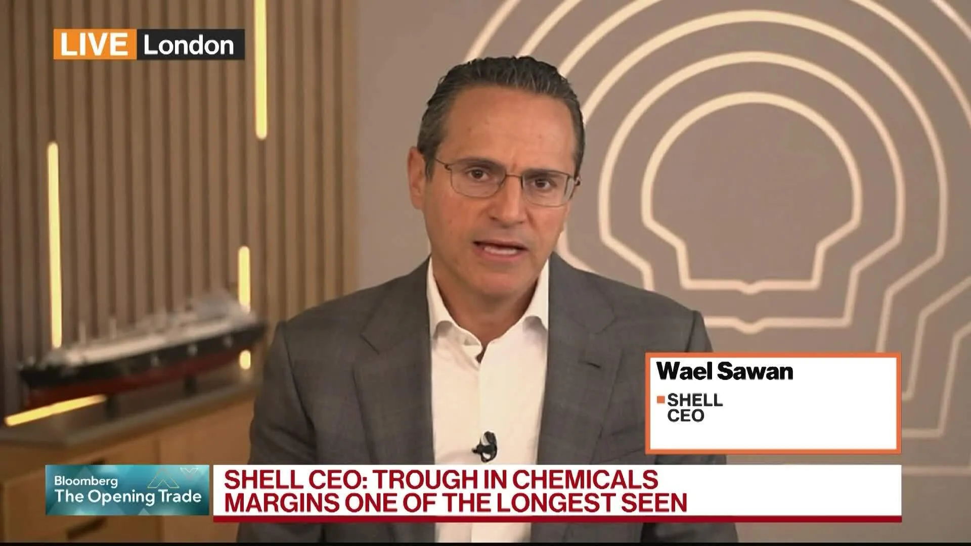 Watch Shell CEO on Earnings, Crude Trading, LNG Demand - Bloomberg