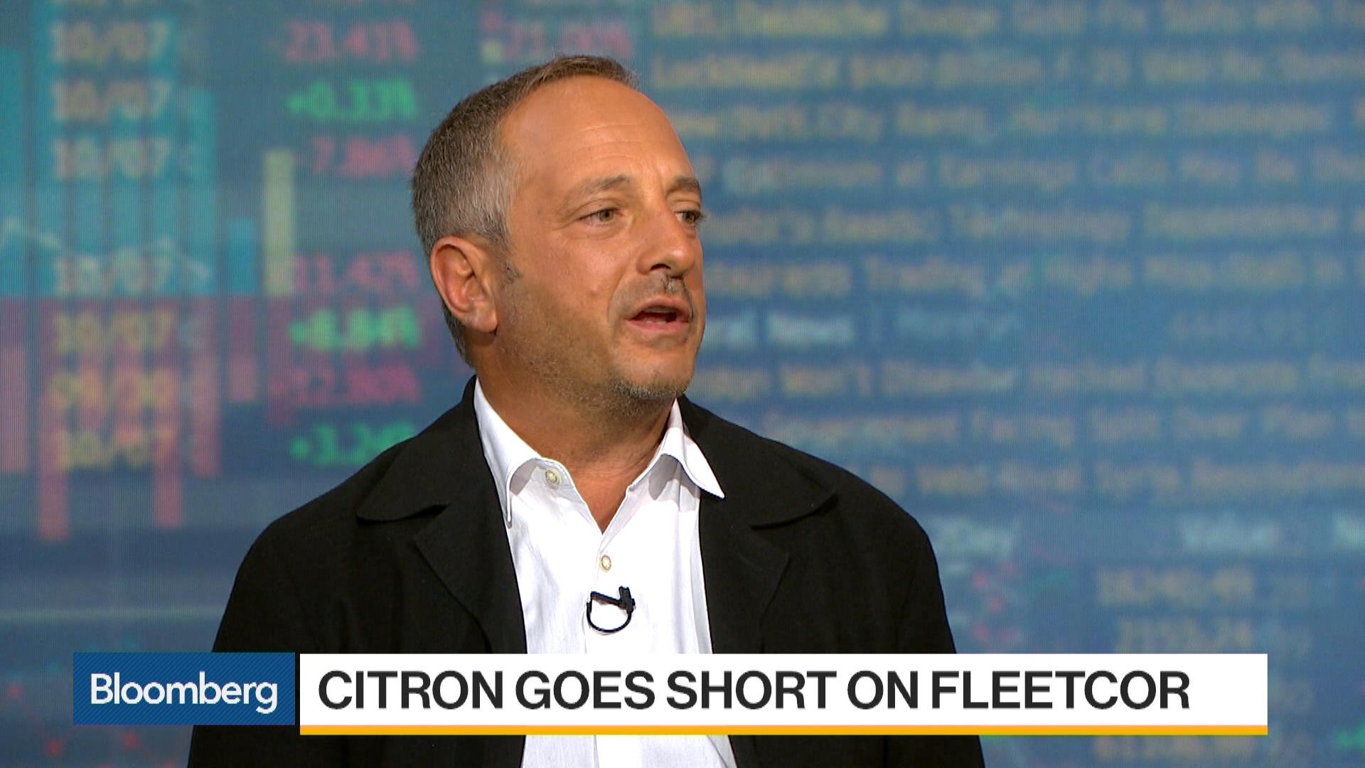 Watch Andrew Left's Citron Research Goes Short on FleetCor - Bloomberg