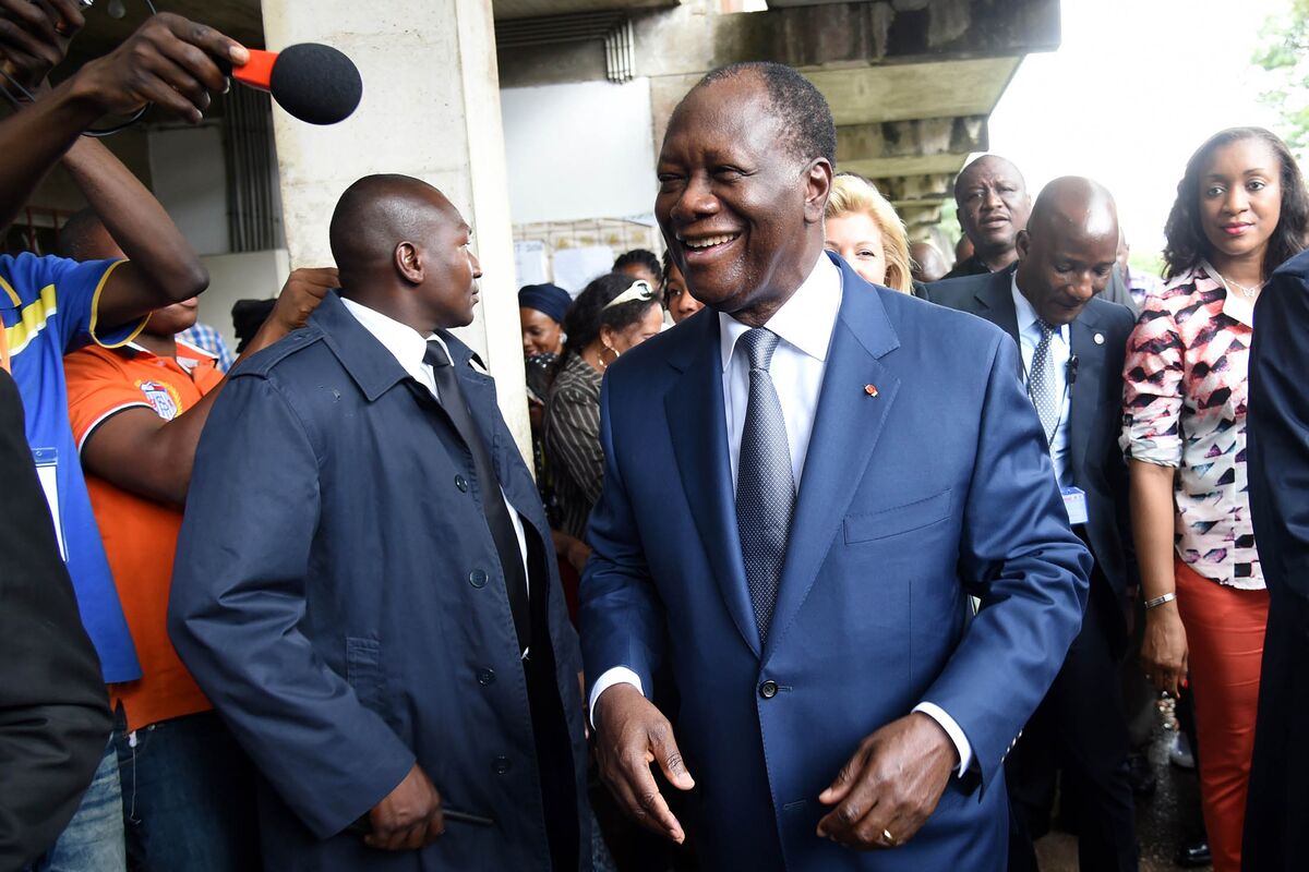 Ivory Coast President Is Re-Elected on Growth Promise - Bloomberg