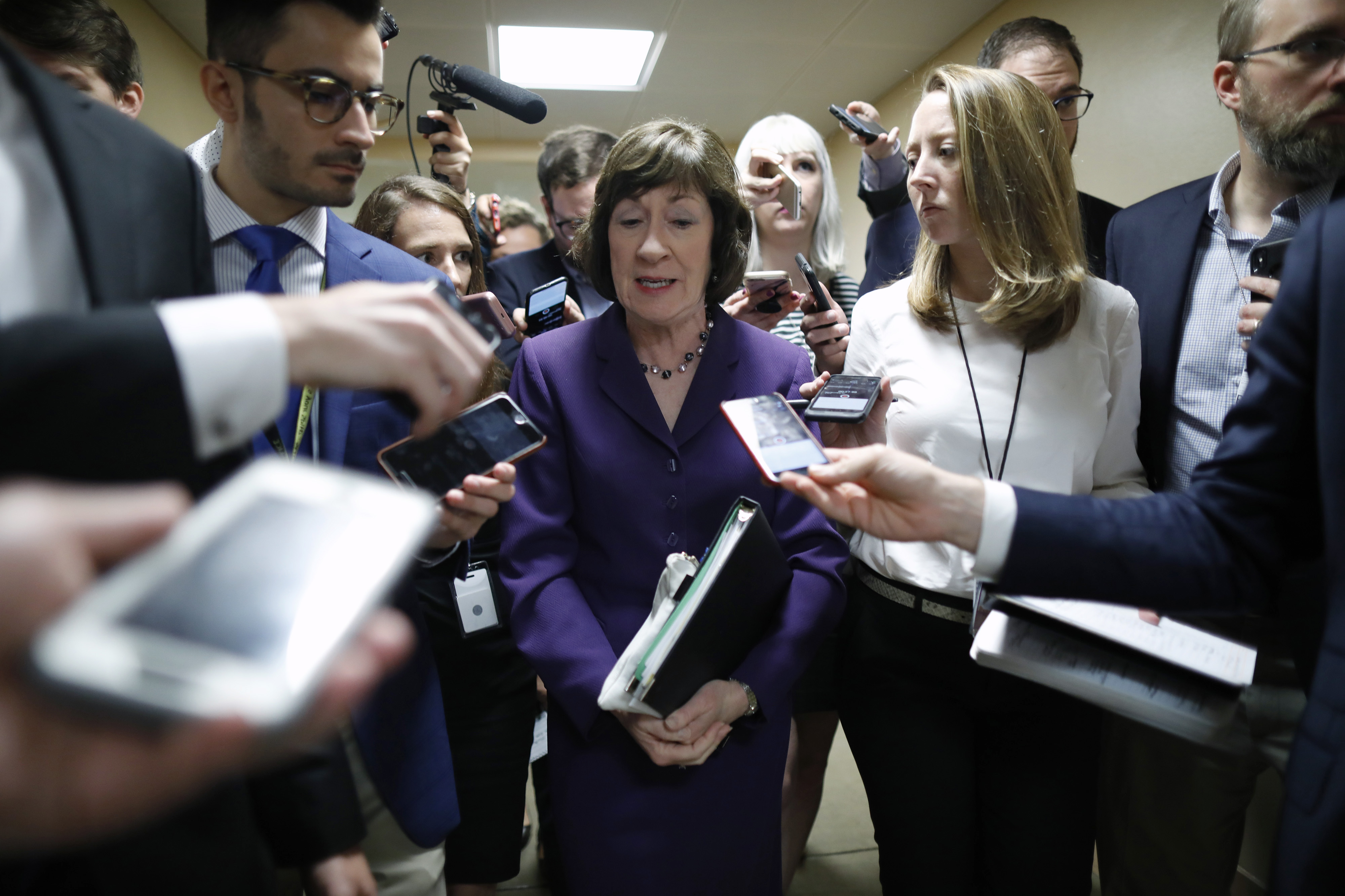 Collins Says She Can’t Back Judge Who Would Strike Roe v. Wade - Bloomberg