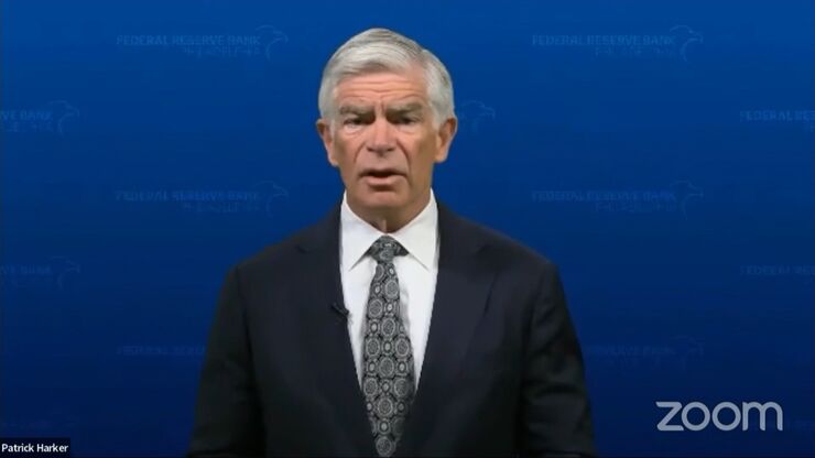 ハーカー総裁、FOMCは6月会合で利上げを少なくとも見送りを - Bloomberg