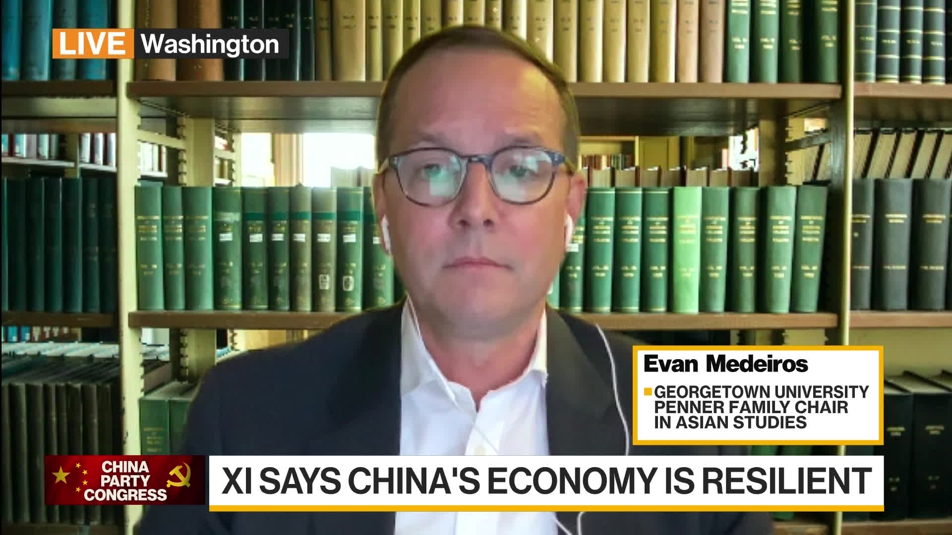 Watch Georgetown University's Medeiros on China Party Congress - Bloomberg