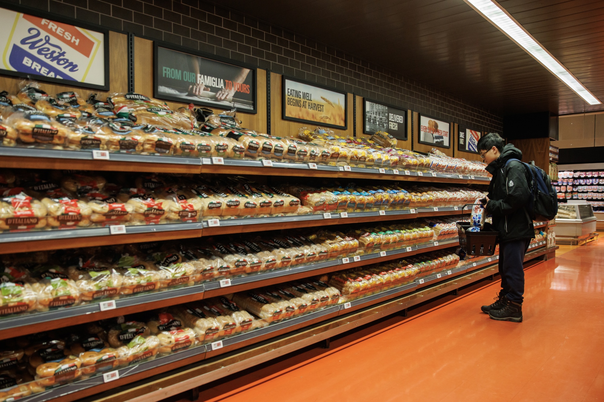 Grocery Store Bread Aisle