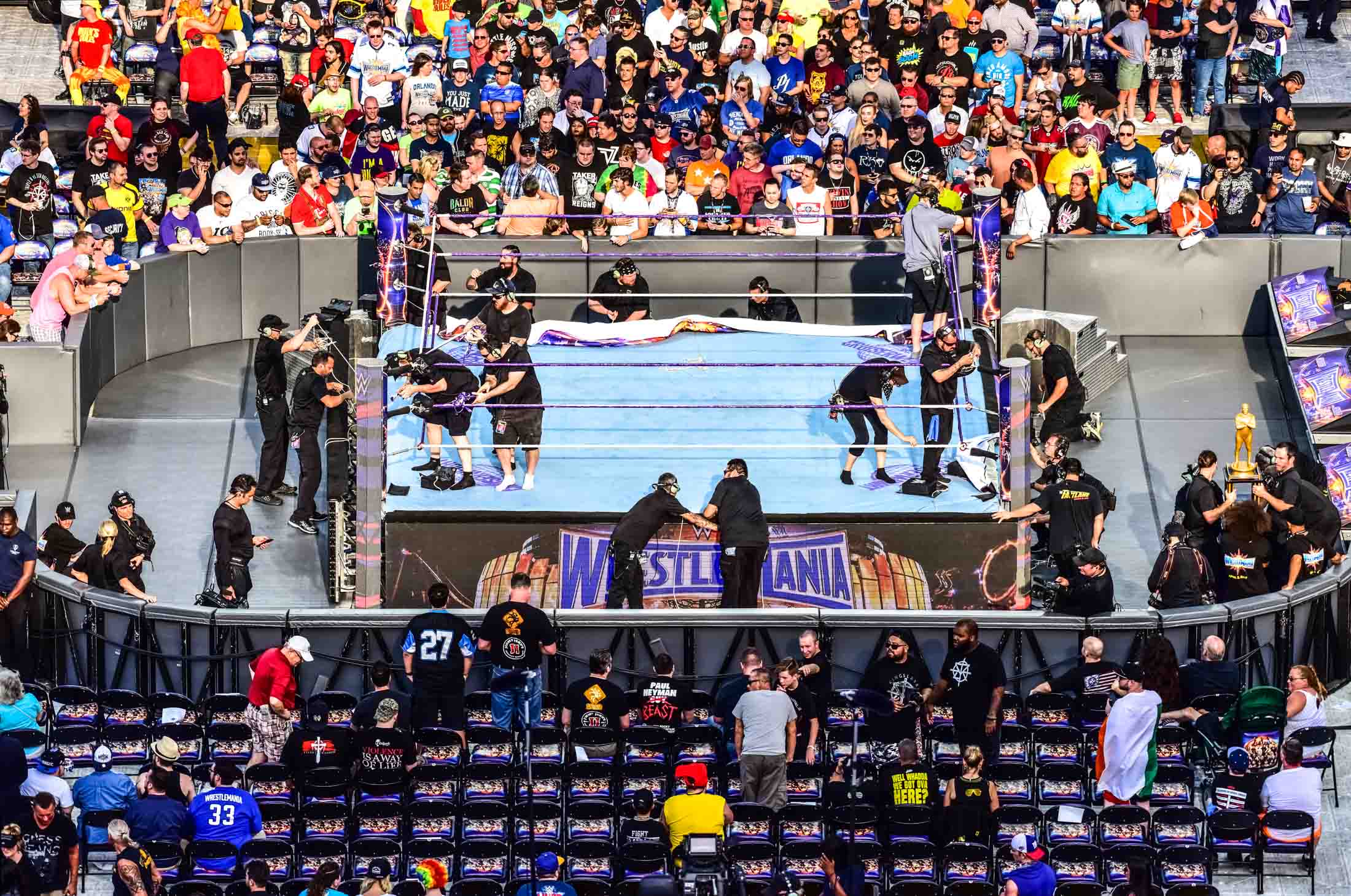 Behind the Scenes at WrestleMania 33 - Bloomberg