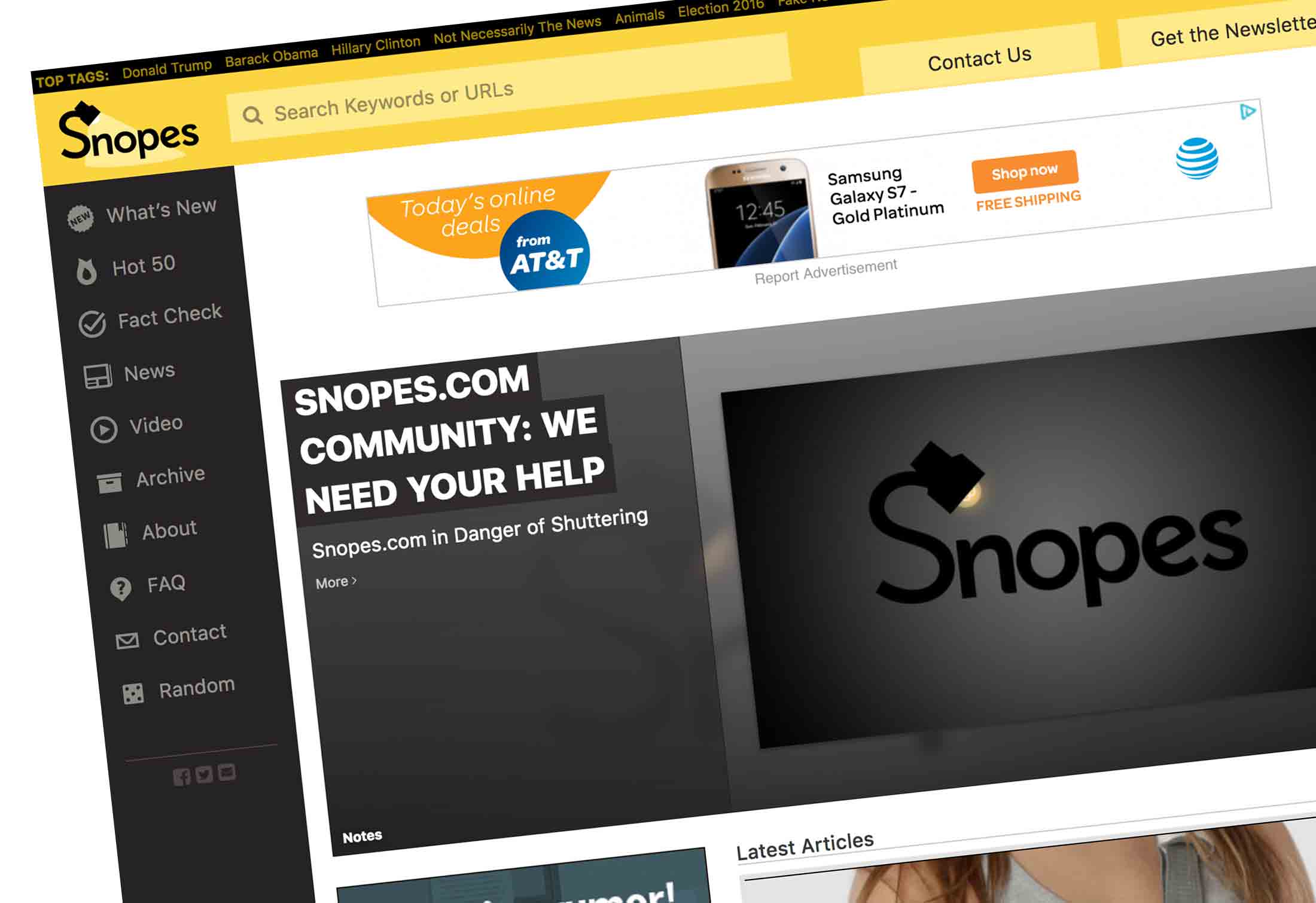 Snopes Meets $500K Crowdfunding Goal Amid Legal Battle - Bloomberg