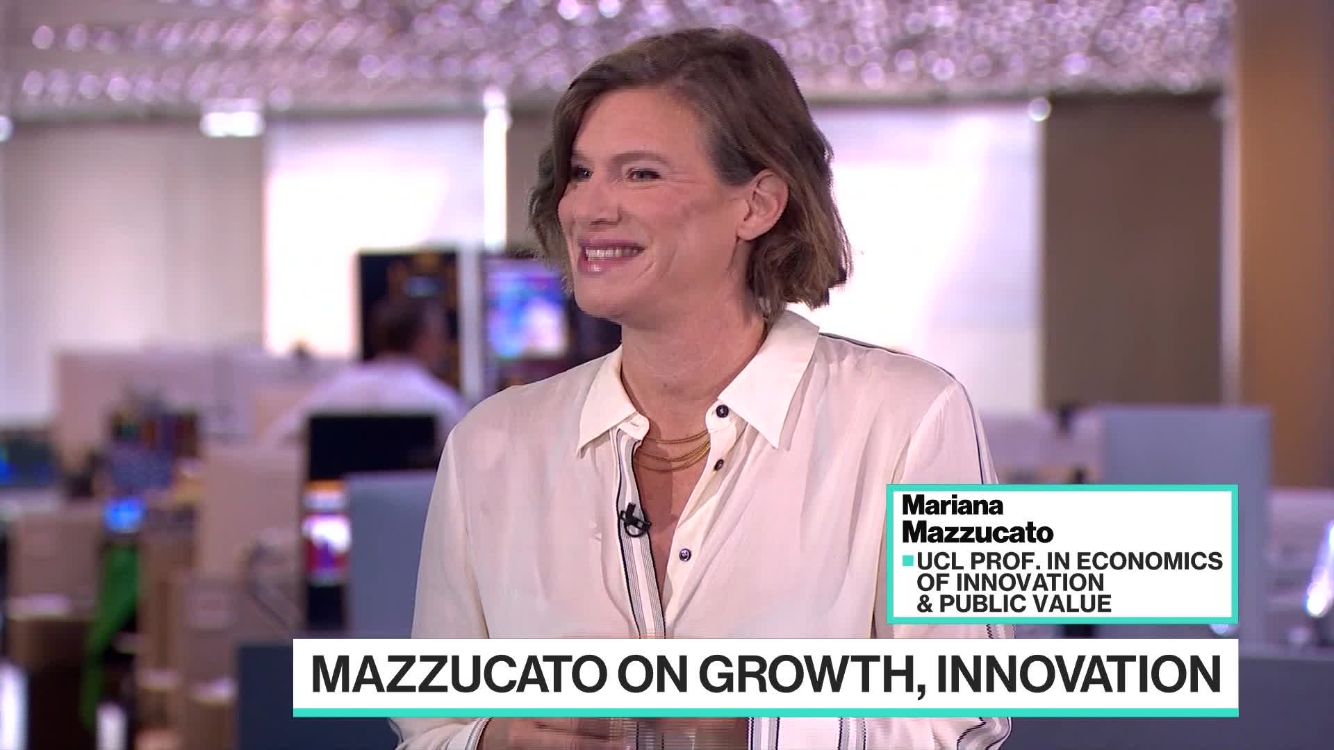 Watch Mazzucato on Growth, Innovation, UK's Crumbling Schools - Bloomberg