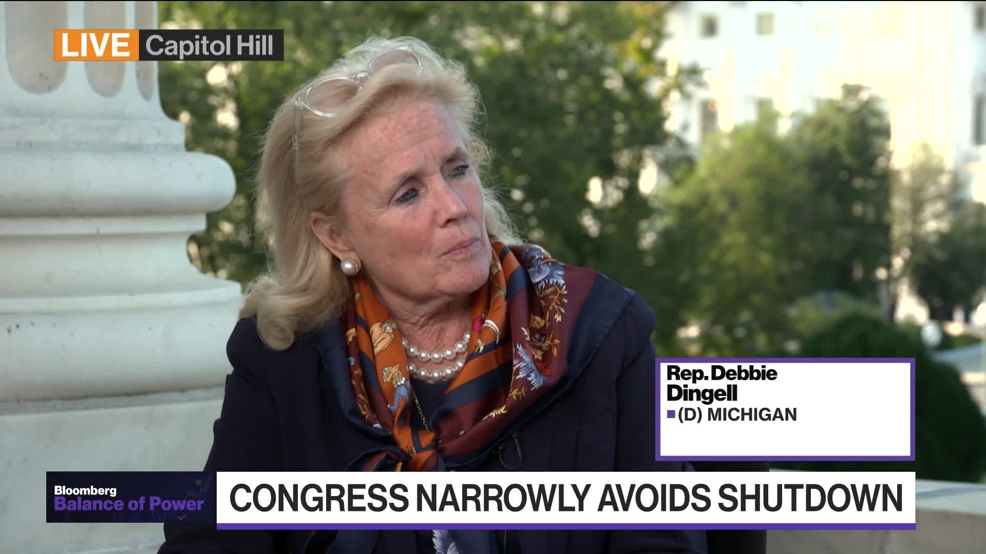 Watch Rep. Debbie Dingell on Avoiding Shutdown, UAW Strike - Bloomberg