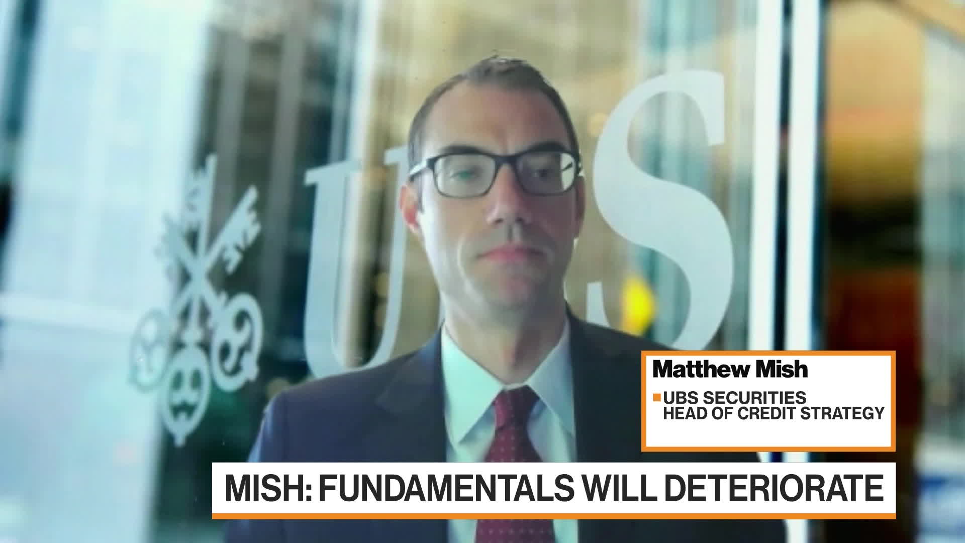 Watch UBS' Mish Says He Is Cautious On Credit - Bloomberg