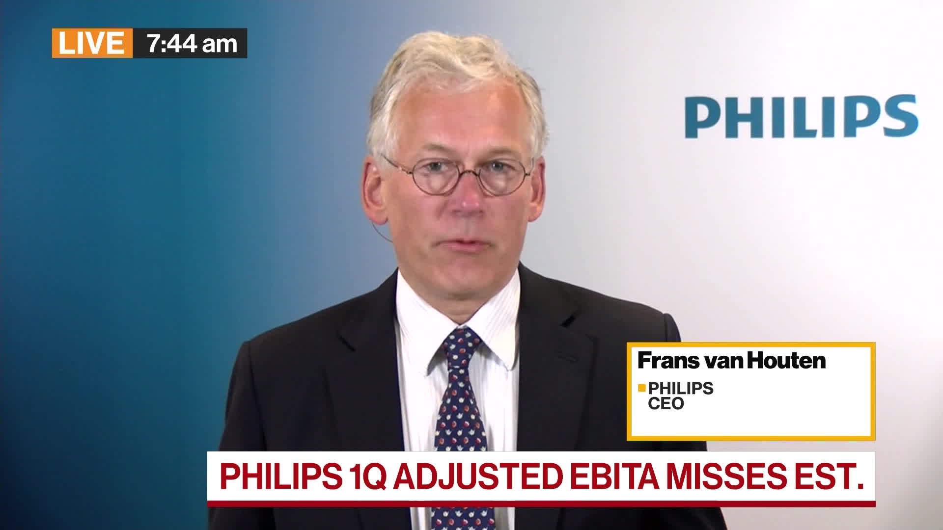 Watch Philips CEO On Profit Missing Analyst Estimates - Bloomberg