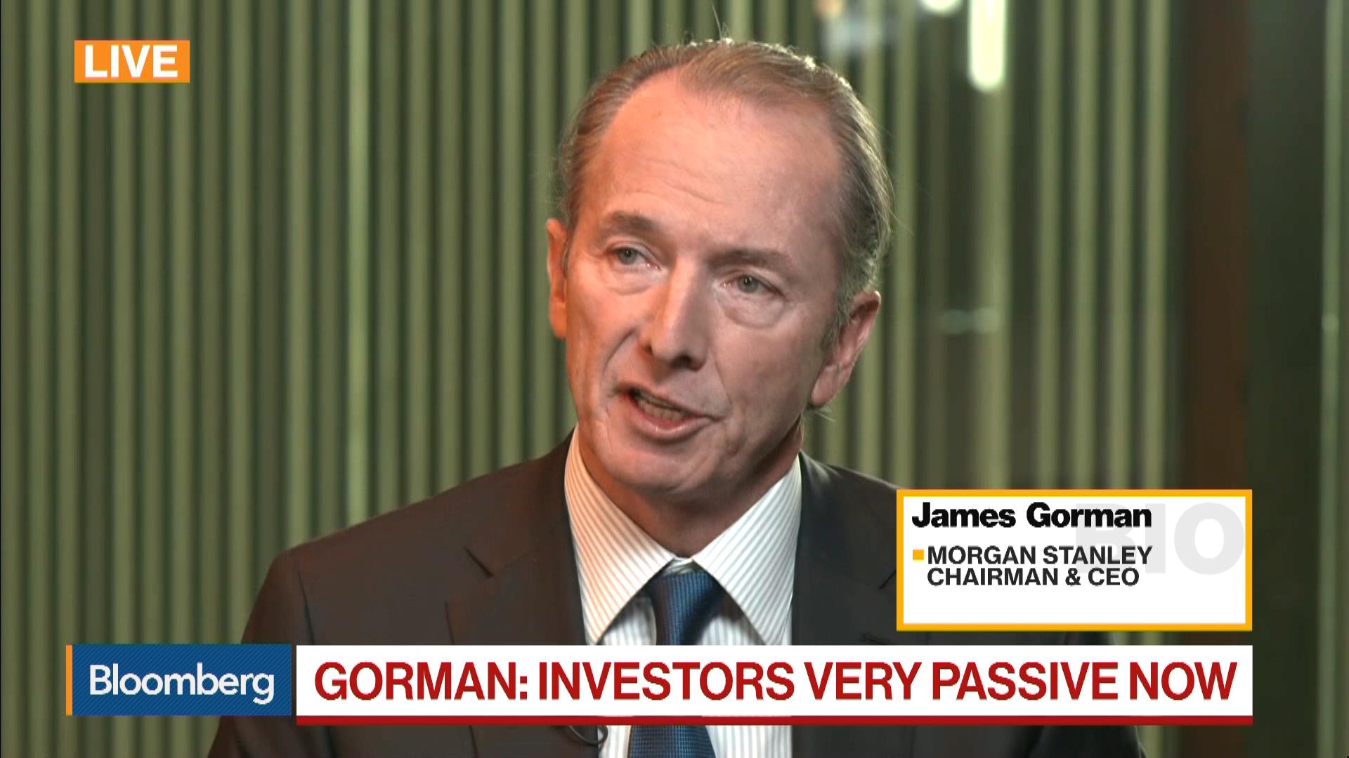 Watch Morgan Stanley's Gorman Says Bank Is on Track - Bloomberg