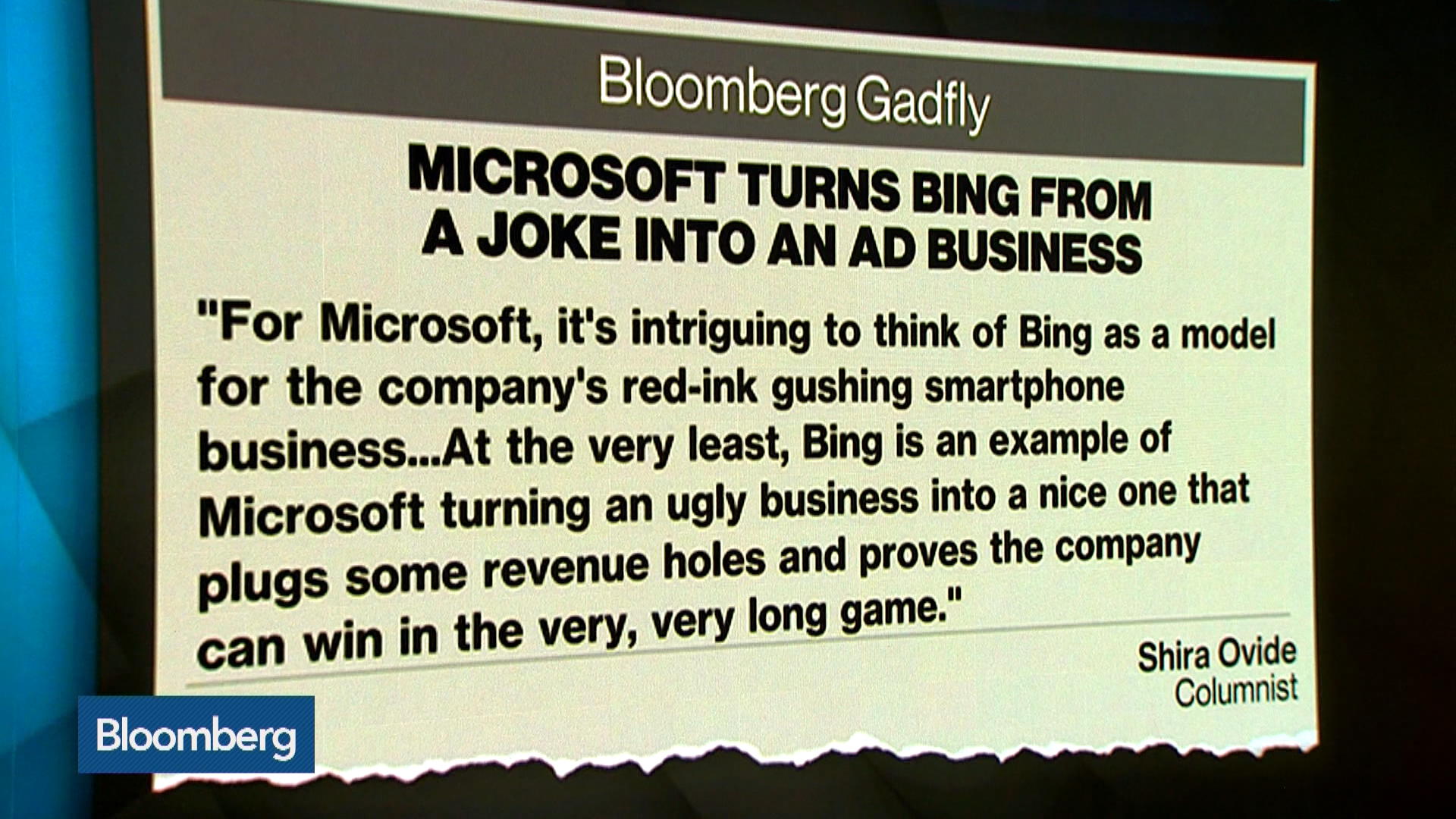 Bing Rings Up Digital Ad Success for Microsoft