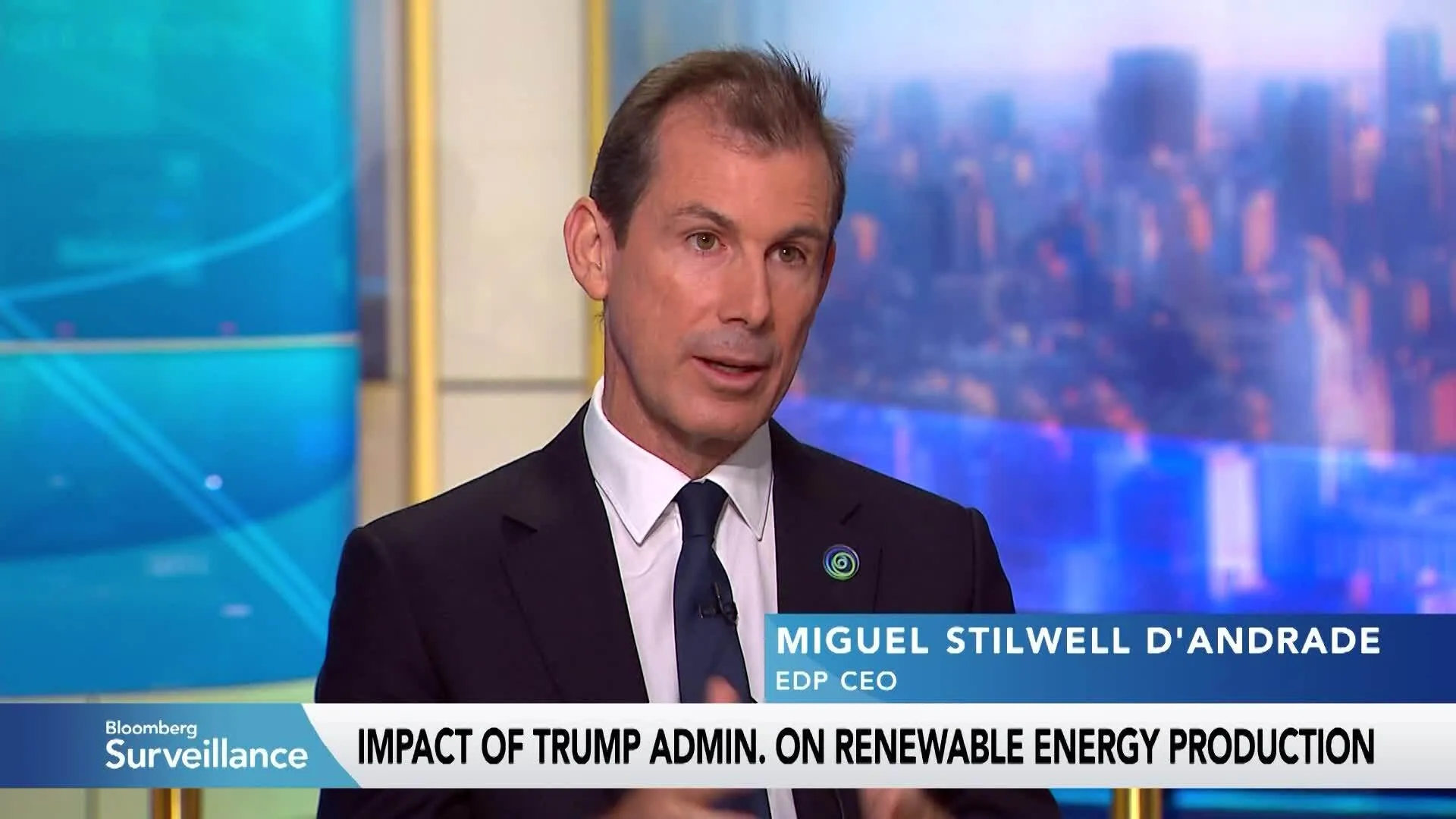 Watch Edp CEO Sees More Stability in US Renewable Energy - Bloomberg