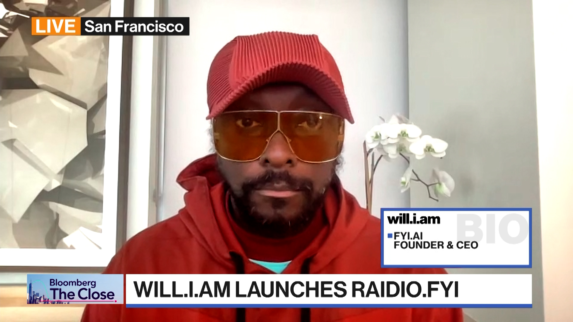 Watch will.i.am Launches New AI-Powered Radio System - Bloomberg