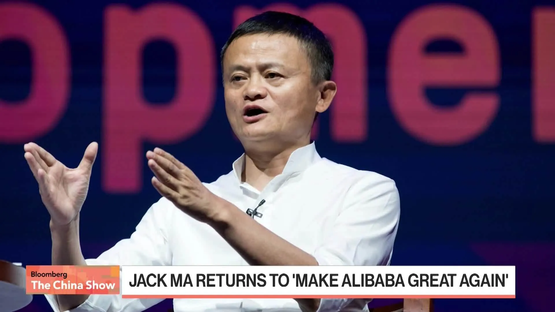 Watch Jack Ma Returns to ‘Make Alibaba Great Again’ - Bloomberg