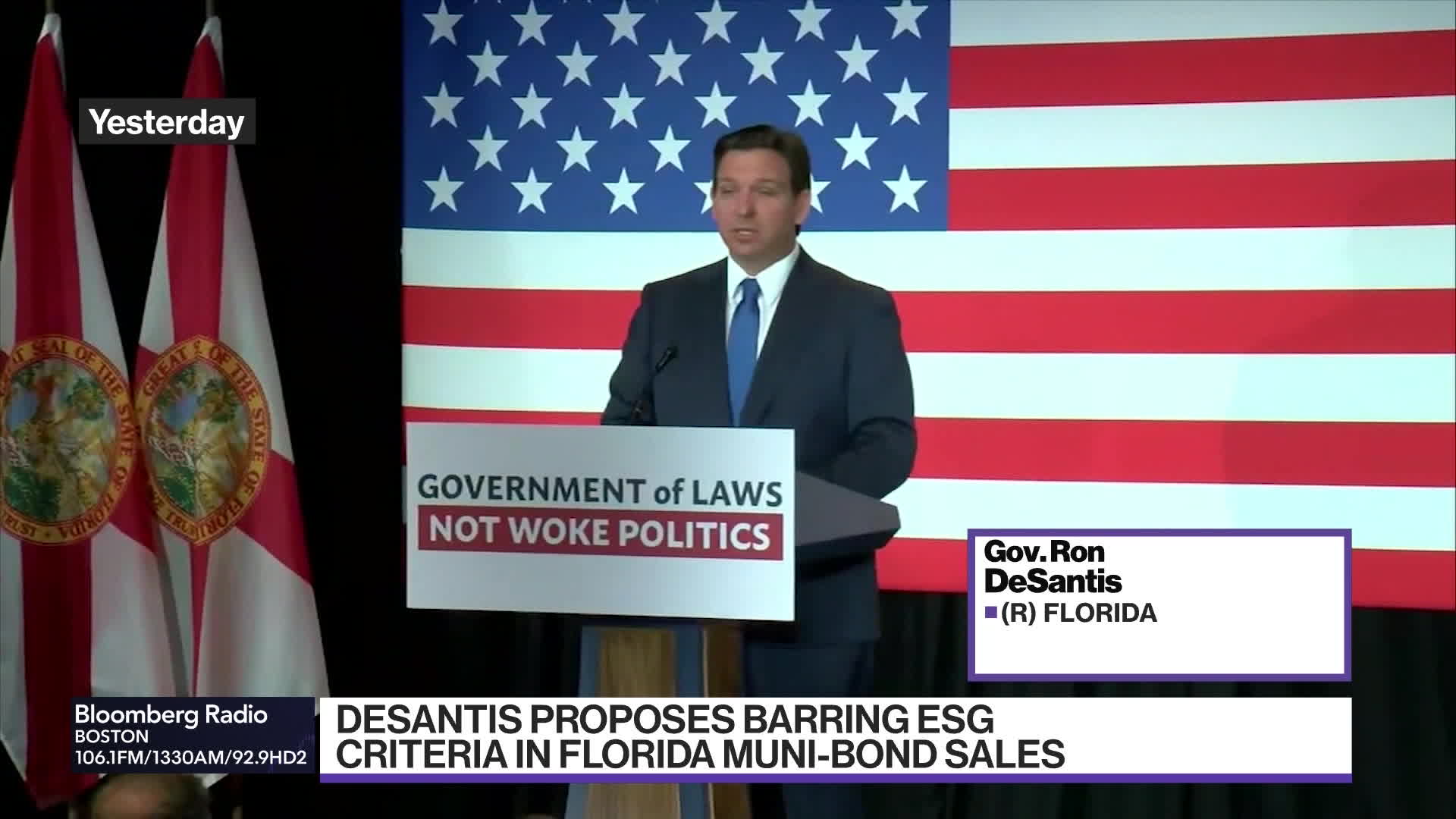 Watch Wasserman Schulz: DeSantis Declared War on Wall Street - Bloomberg