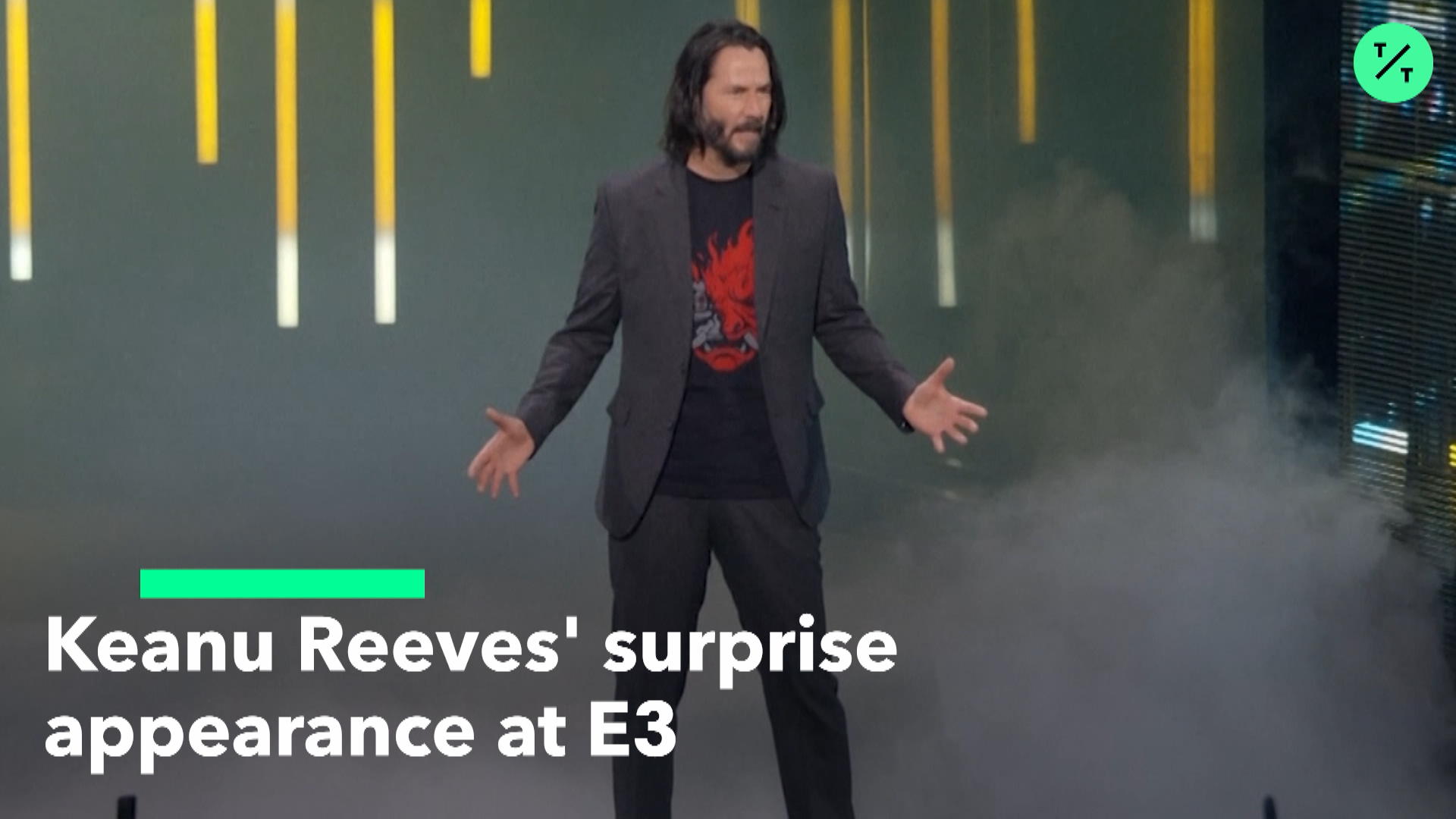 Watch Keanu Reeves' Surprise Appearance at E3 - Bloomberg