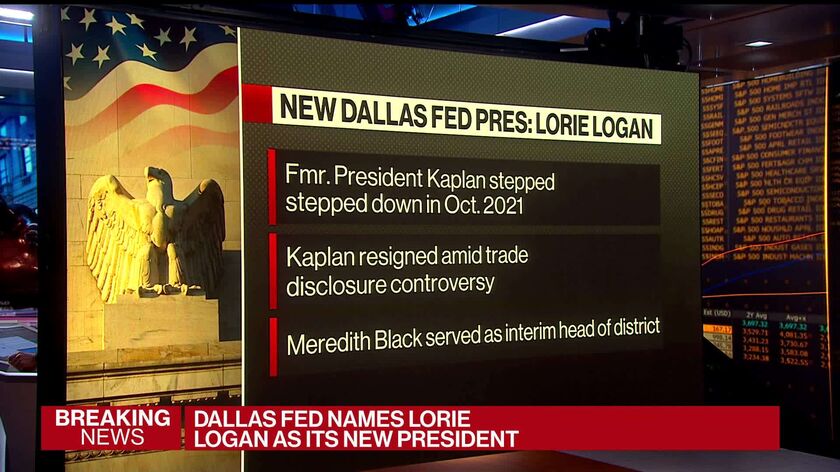 Dallas Fed Names Lorie Logan as New President - Bloomberg