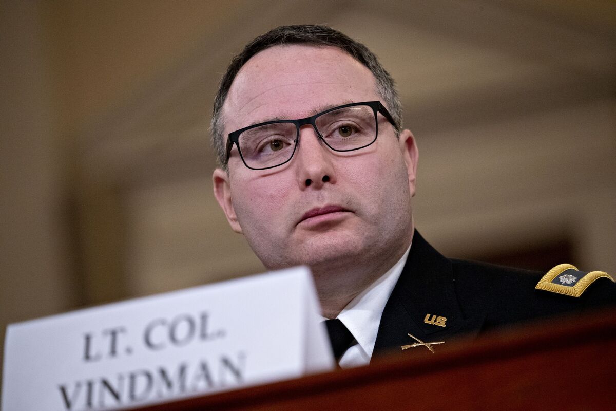 Vindman Conspiracy Suit Against Trump Jr., Giuliani Dismissed - Bloomberg