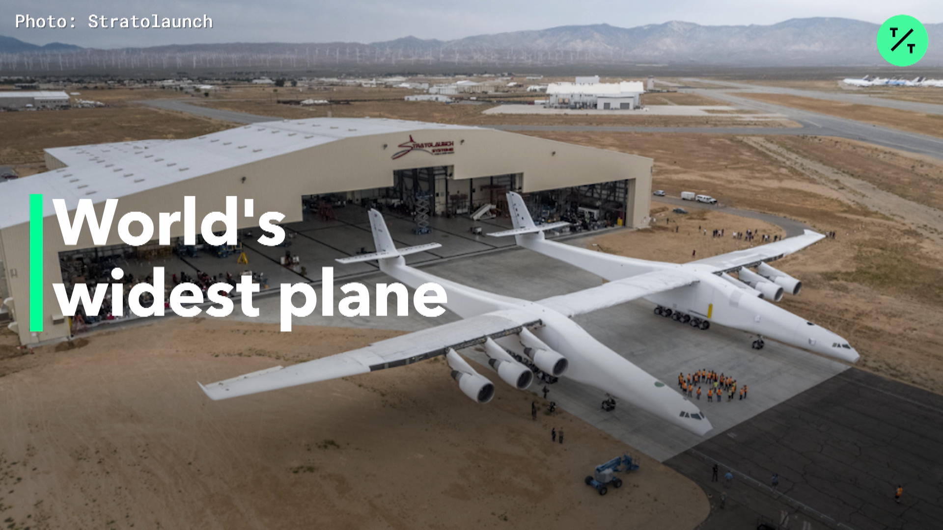 Watch World's Widest Plane Makes First Flight - Bloomberg