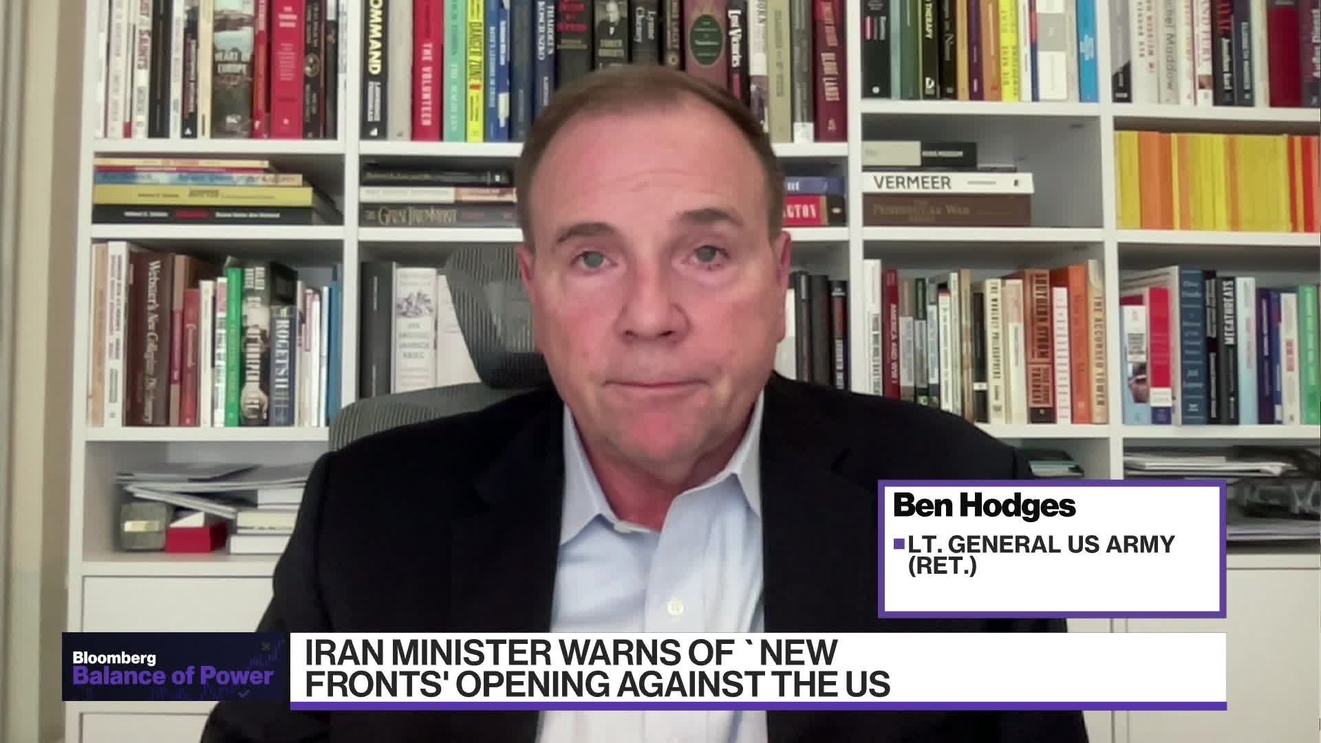 Watch Retired Lt. General Hodges on Iran Minister Warnings - Bloomberg