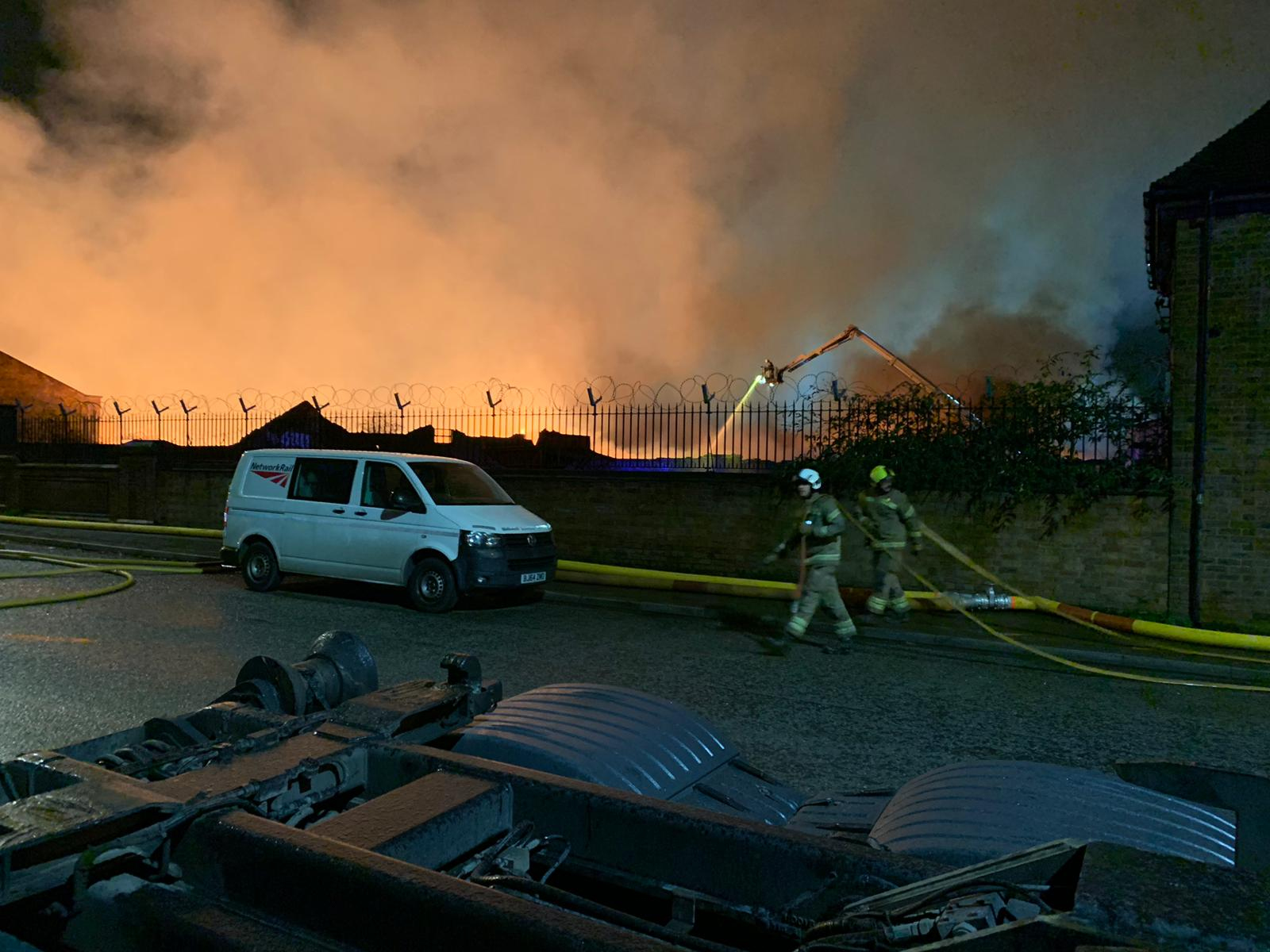 Wolverhampton Fire Engulf Factories and Stops Trains - Bloomberg