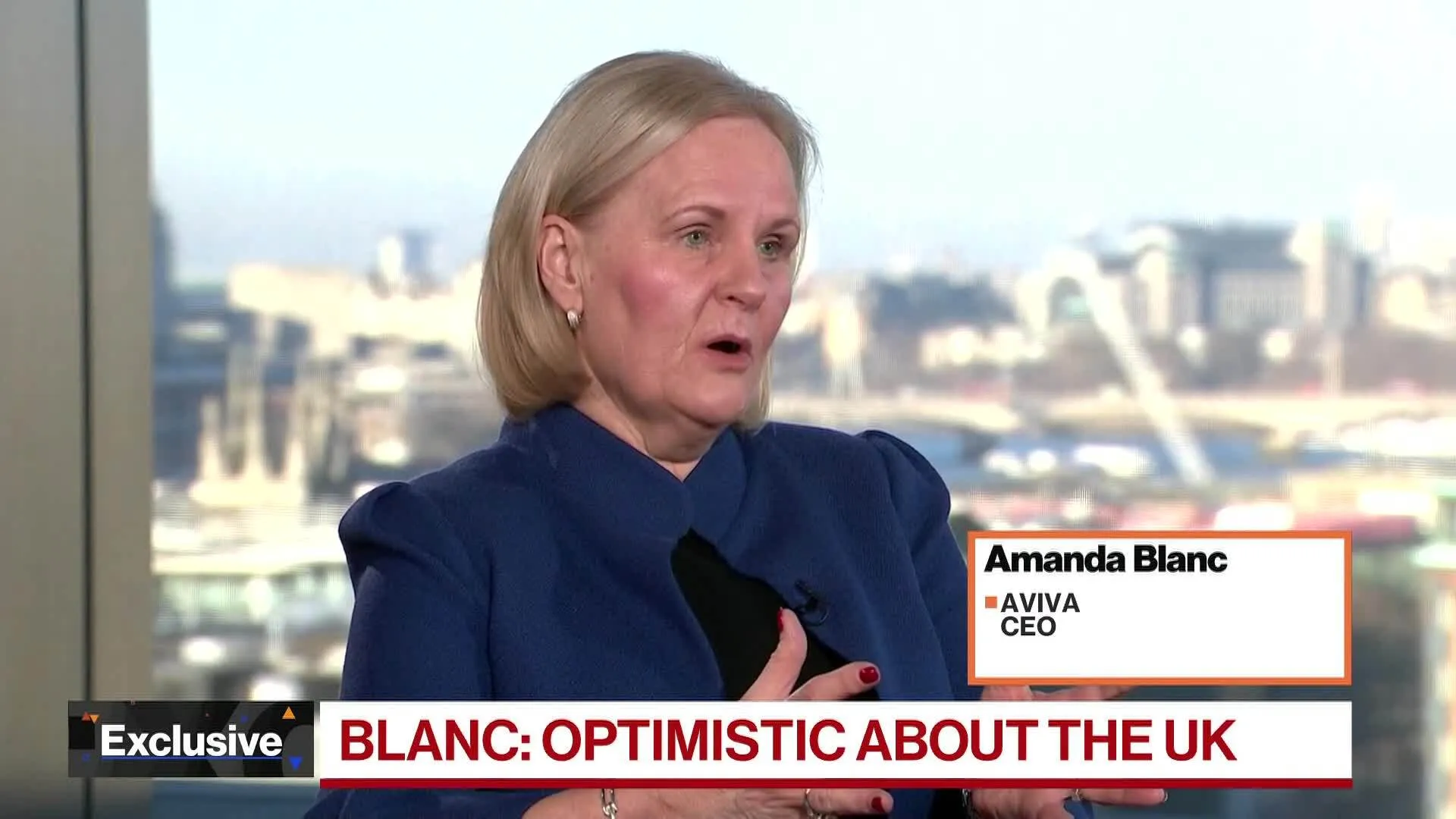 Watch In Full: Aviva CEO Amanda Blanc on UK Pensions, Market Volatility ...