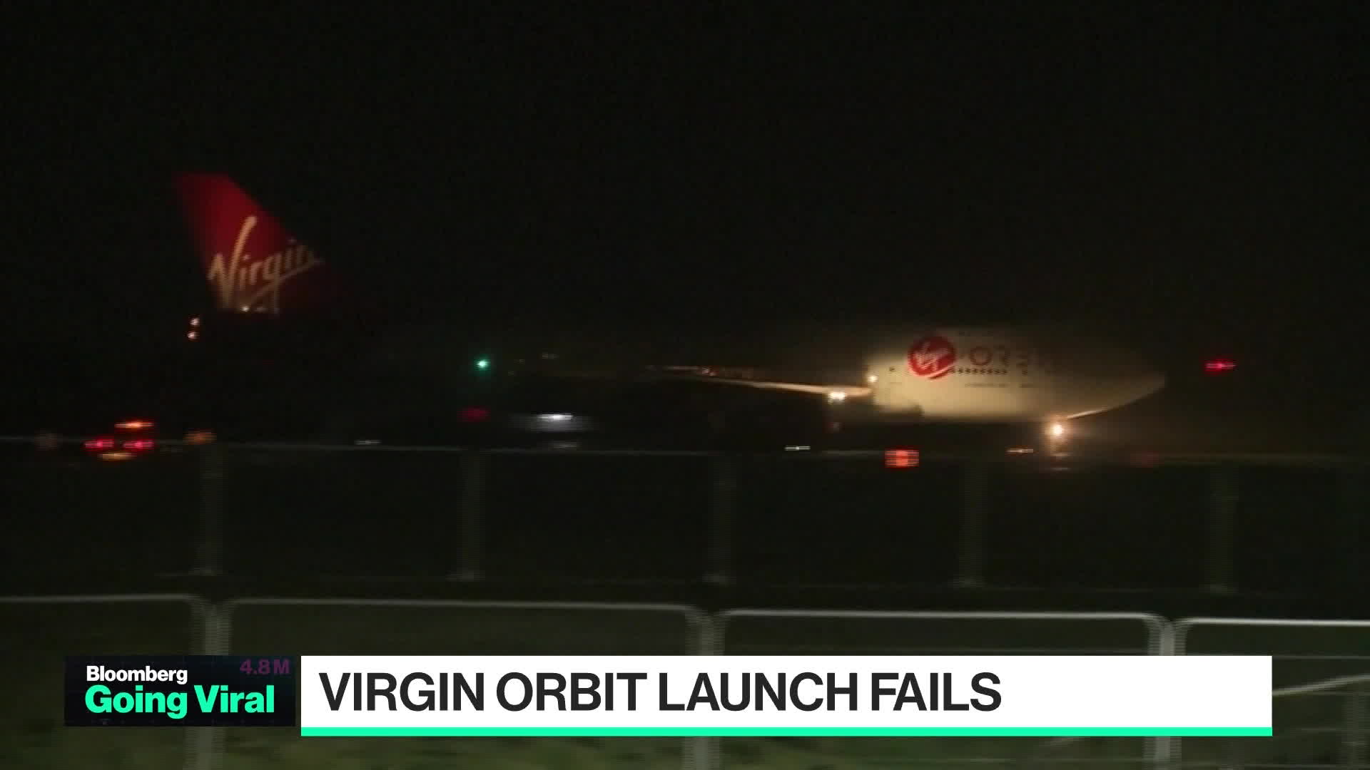 Watch Going Viral: Virgin Orbit Launch Fails - Bloomberg