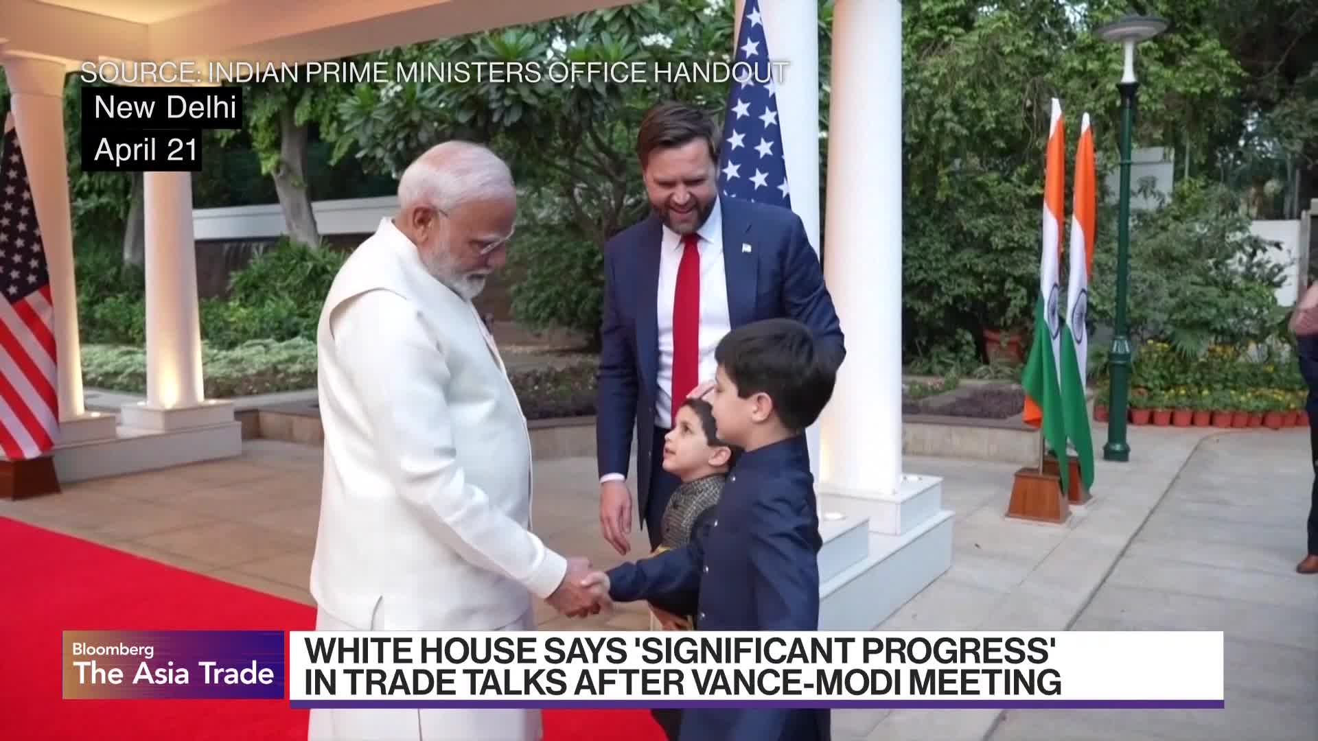Watch Modi, Vance Meet as India Seeks US Tariff Reprieve - Bloomberg