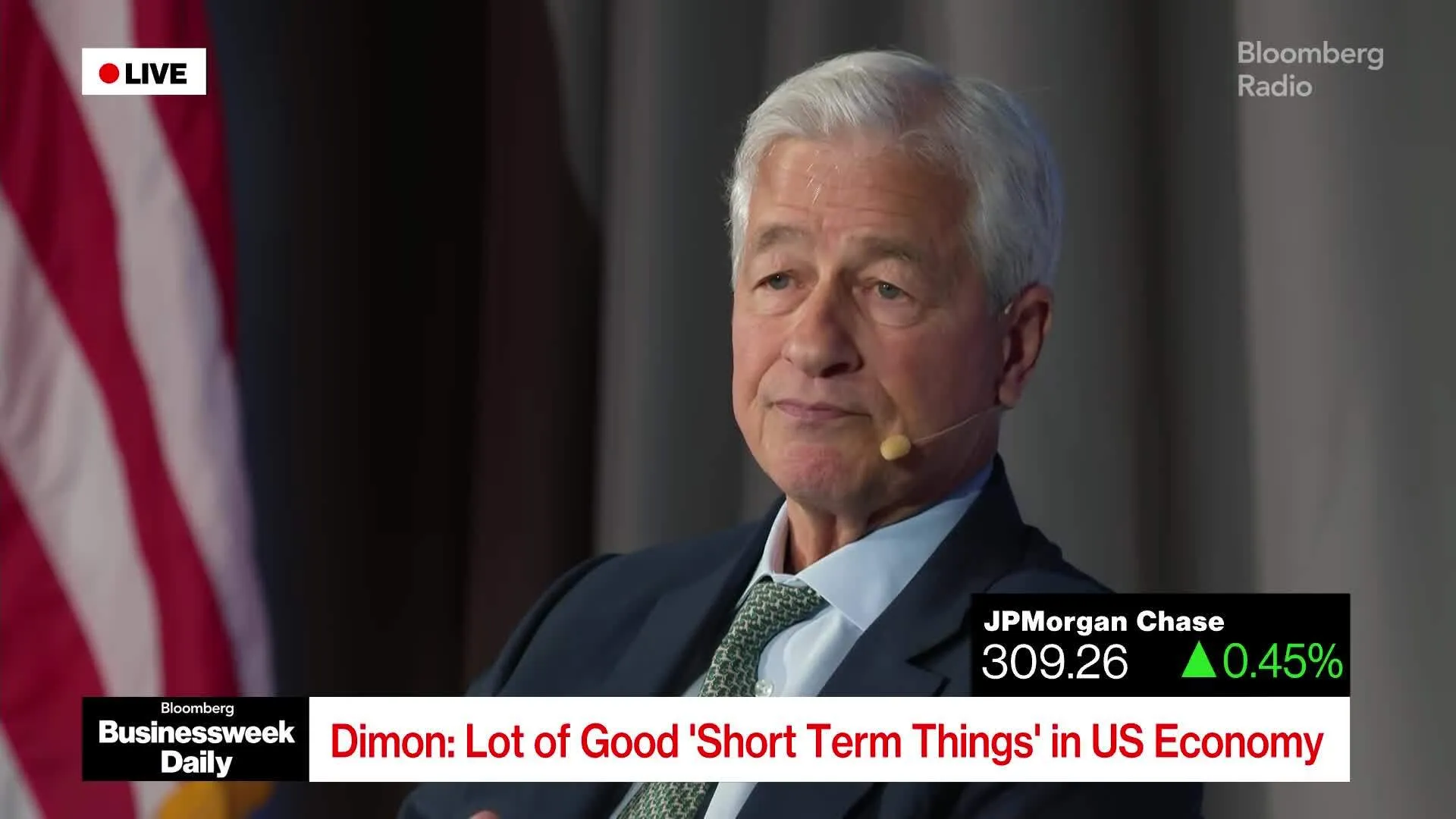 Watch Dimon Says Lot of Good 'Short Term Things' In US Economy - Bloomberg