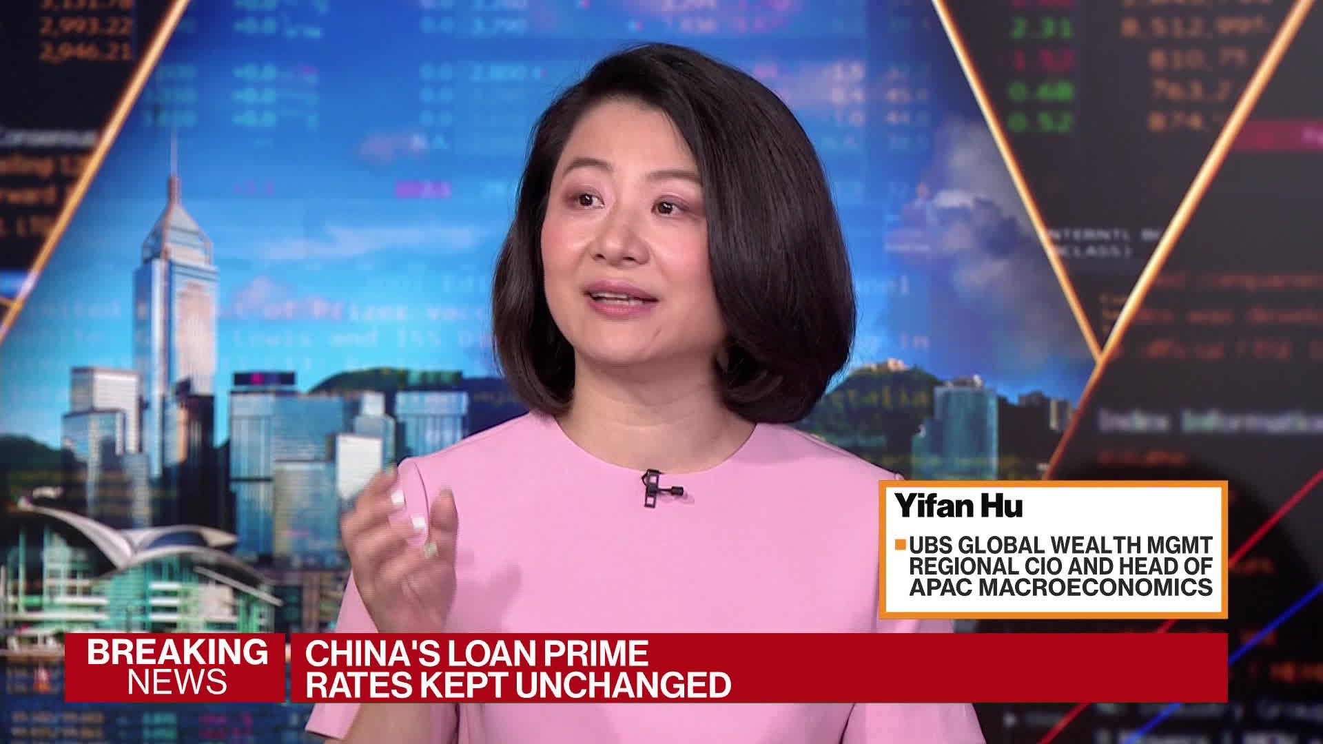 Watch UBS' Hu on China's LPR Decision, Economic Outlook - Bloomberg