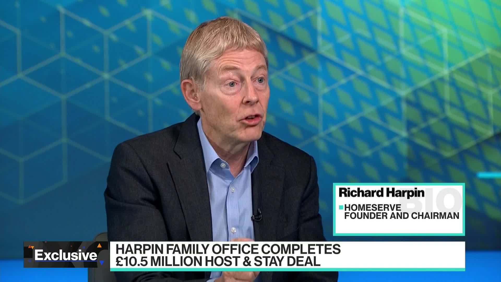 Watch HomeServe Founder Harpin on Dealmaking, Entrepreneurship - Bloomberg