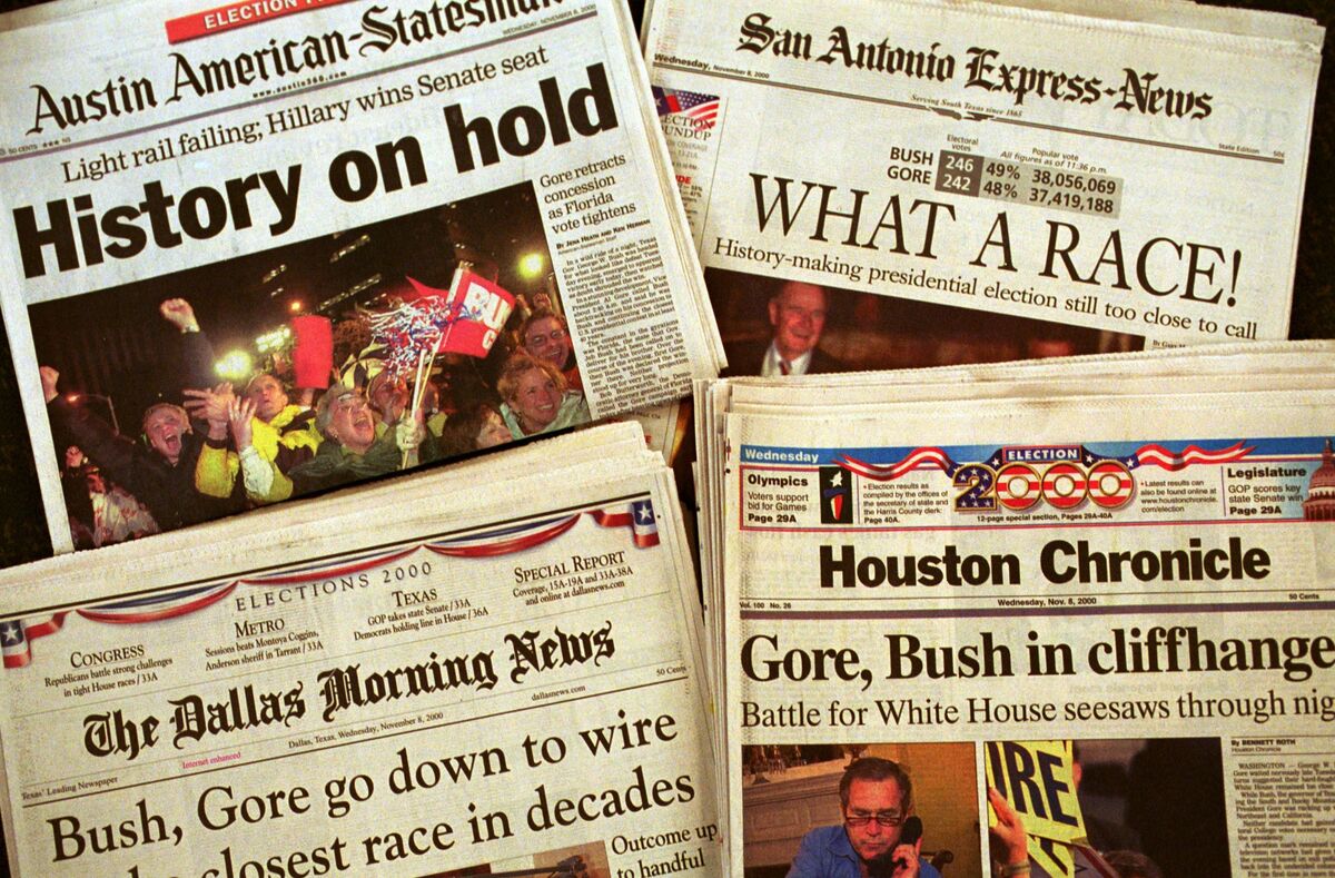 2020 Trump vs. Biden Election: Lessons from Bush vs. Gore 2000 - Bloomberg