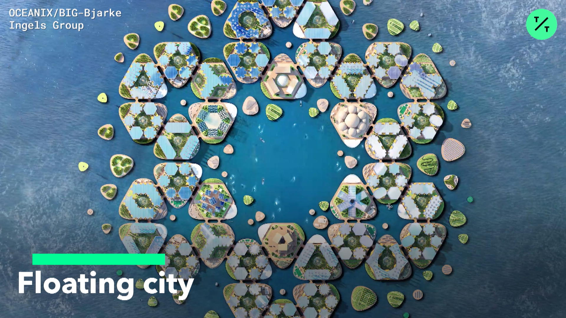 Watch UN debuted floating city concept - Bloomberg