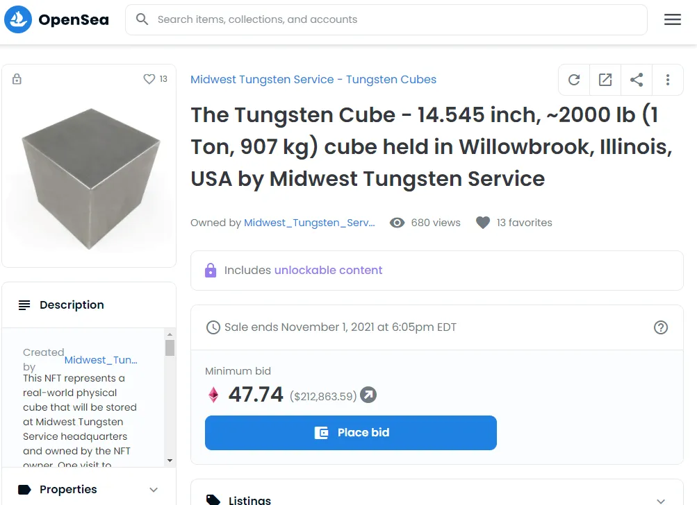 The Tungsten Cube NFT Marks the Dawn of the ‘Thingsperience’ Economy ...