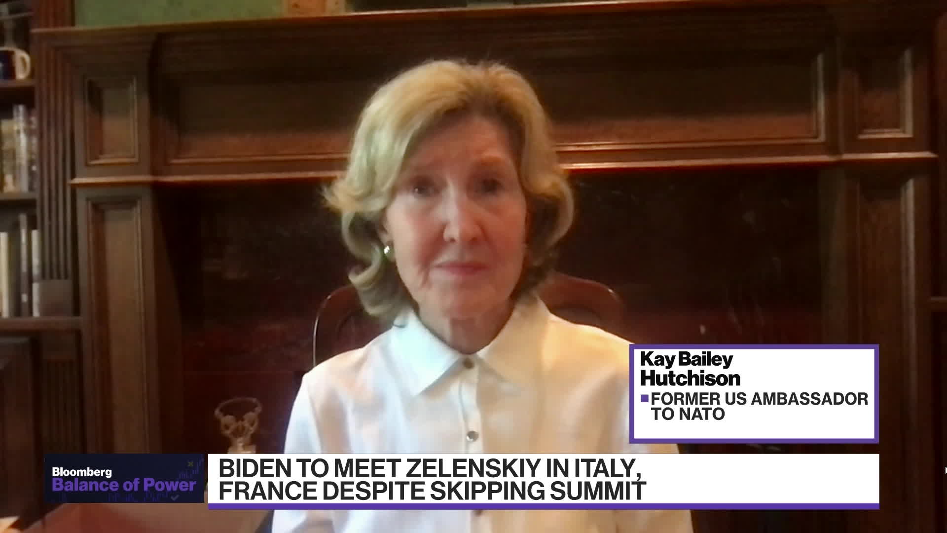 Watch Kay Bailey Hutchison on President Biden, NATO - Bloomberg