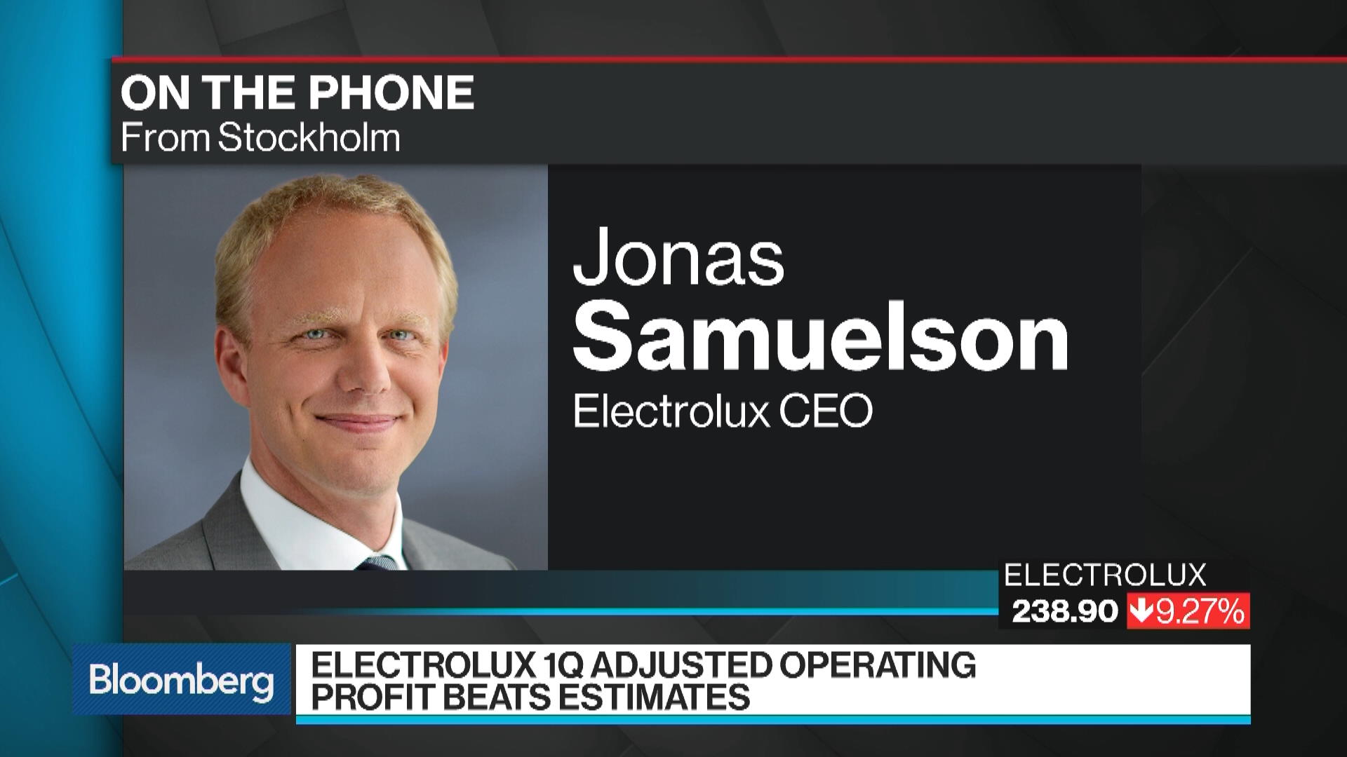 Watch Electrolux CEO Samuelson Says Raised Prices Should Offset Higher ...