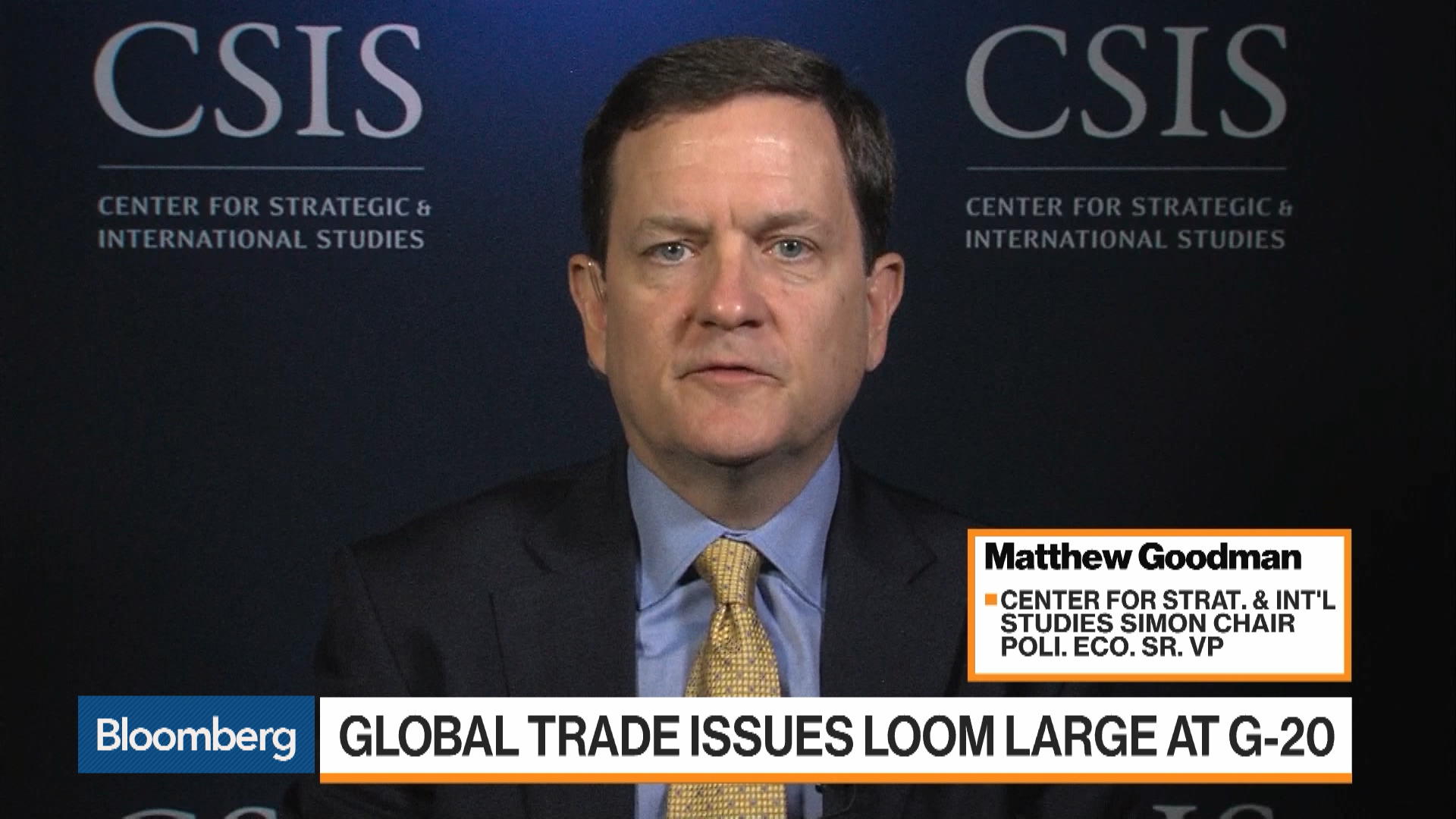 Watch Global Trade Issues Loom Large at G20 - Bloomberg