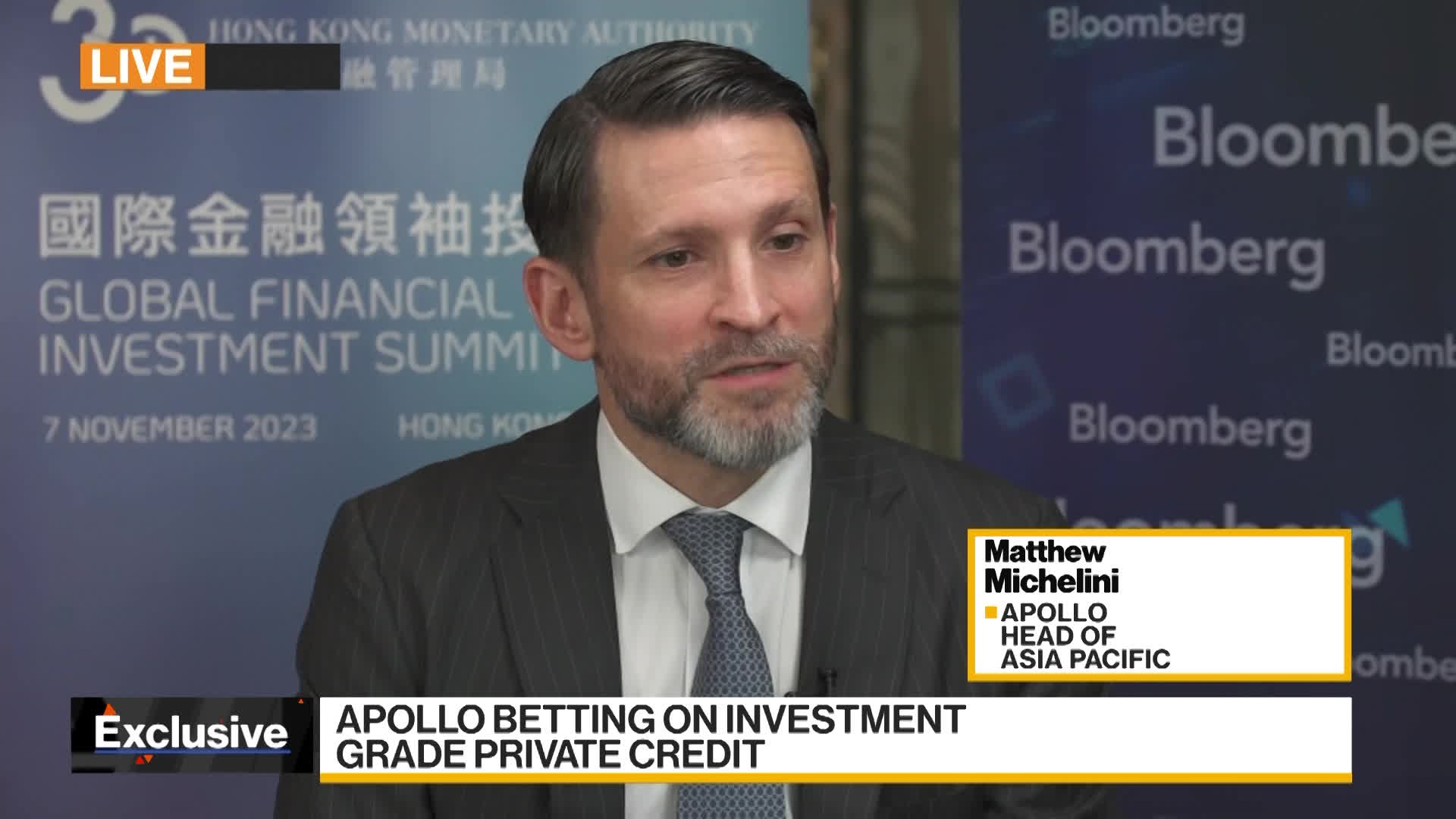 Watch Apollo Head of APAC on Private Credit - Bloomberg
