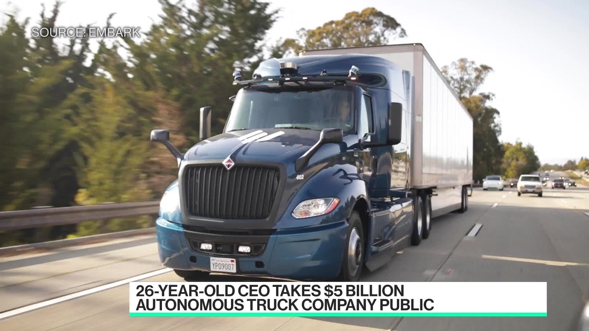 Watch 26-Year-Old Embark CEO Takes $5B Autonomous Truck Company Public ...