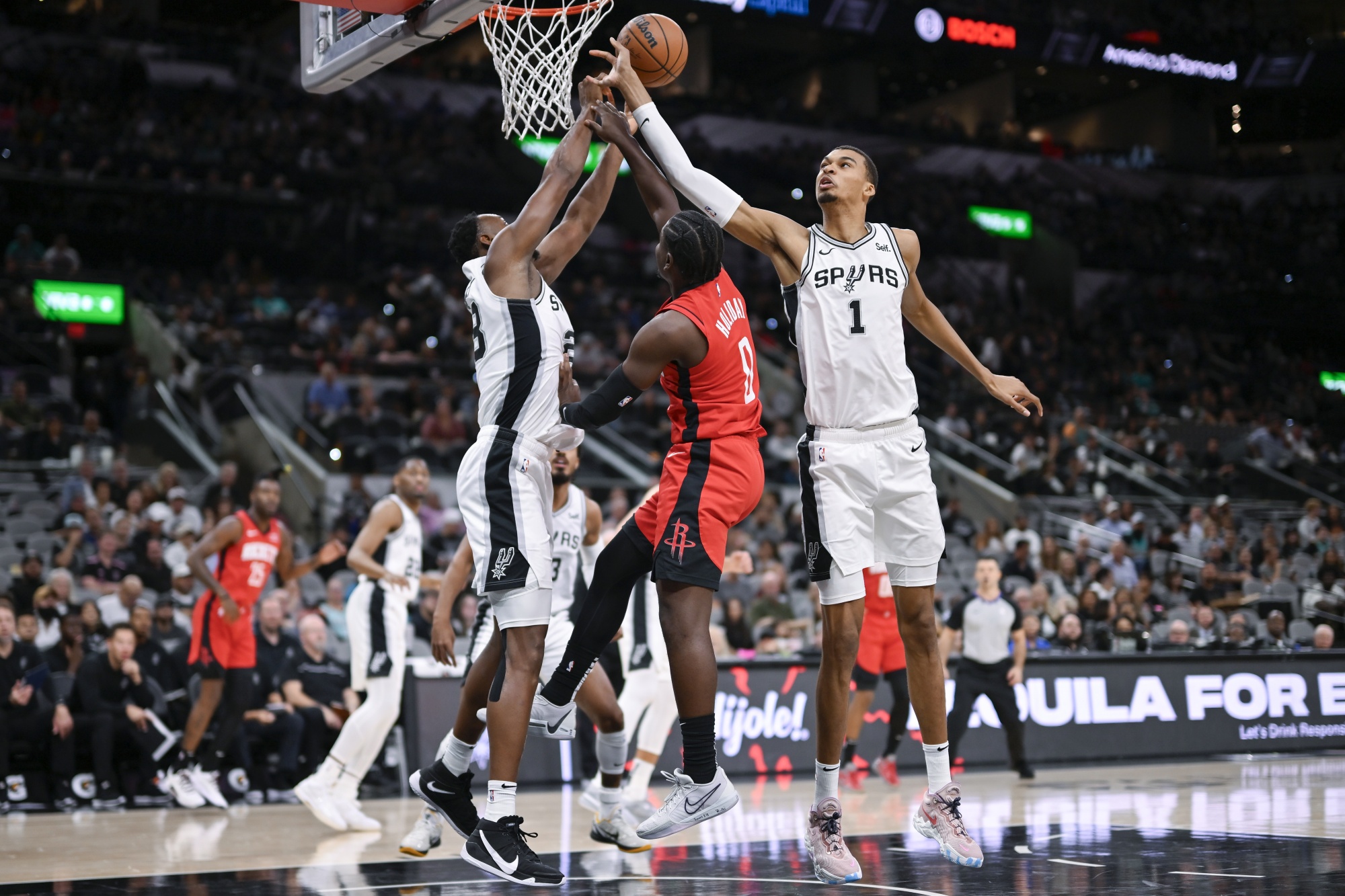 Victor Wembanyama scores 15 points to lead the Spurs past the Rockets ...