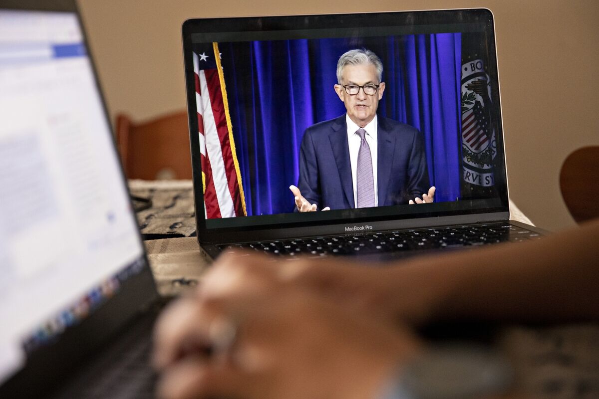 Powell Heads to Capitol Hill as Market Churns on Dot Shock - Bloomberg