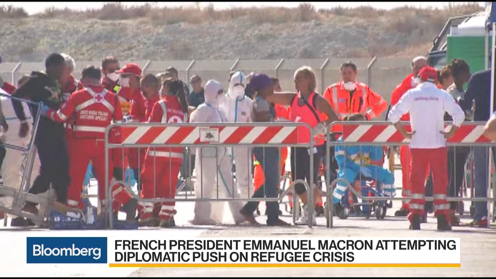 Watch Macron's Push on Refugee Crisis - Bloomberg