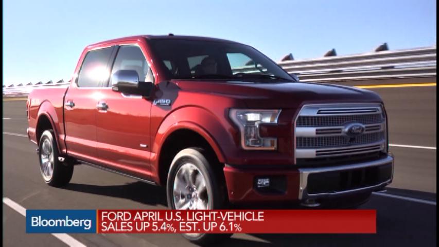 Watch Ford April U.S. Light-Vehicle Sales Up 5.4% - Bloomberg