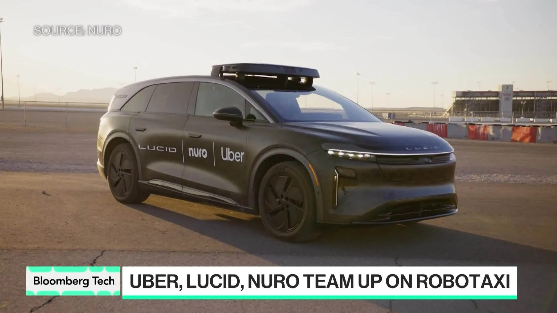 Watch Uber Partners with Lucid and Nuro to Launch Robotaxis - Bloomberg