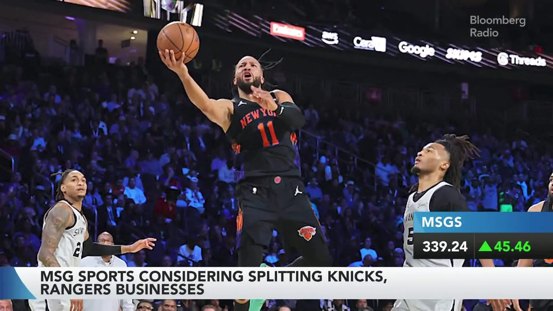 Watch MSG Sports Considering Spinning Off New York Knicks, Rangers ...