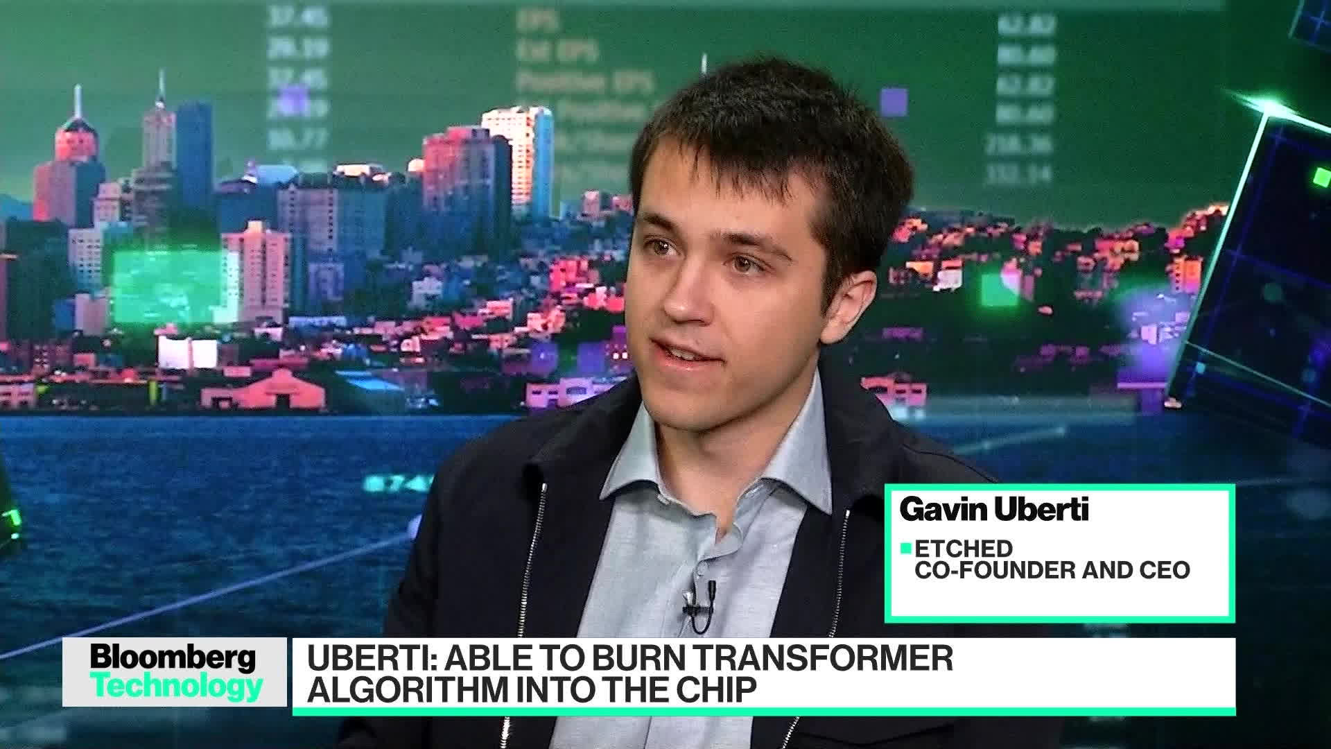 Watch AI Chip Startup Etched Aims to Take On Nvidia - Bloomberg