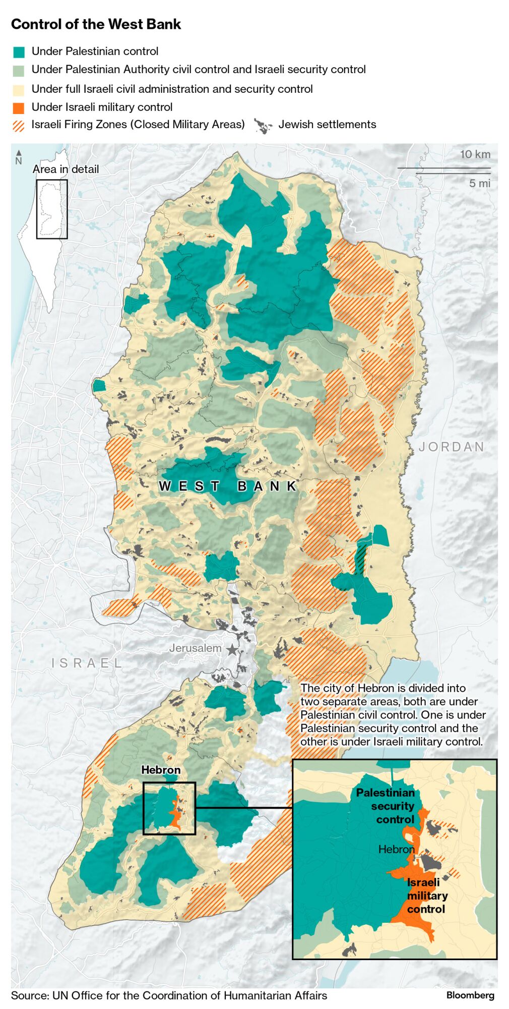 West Bank Map