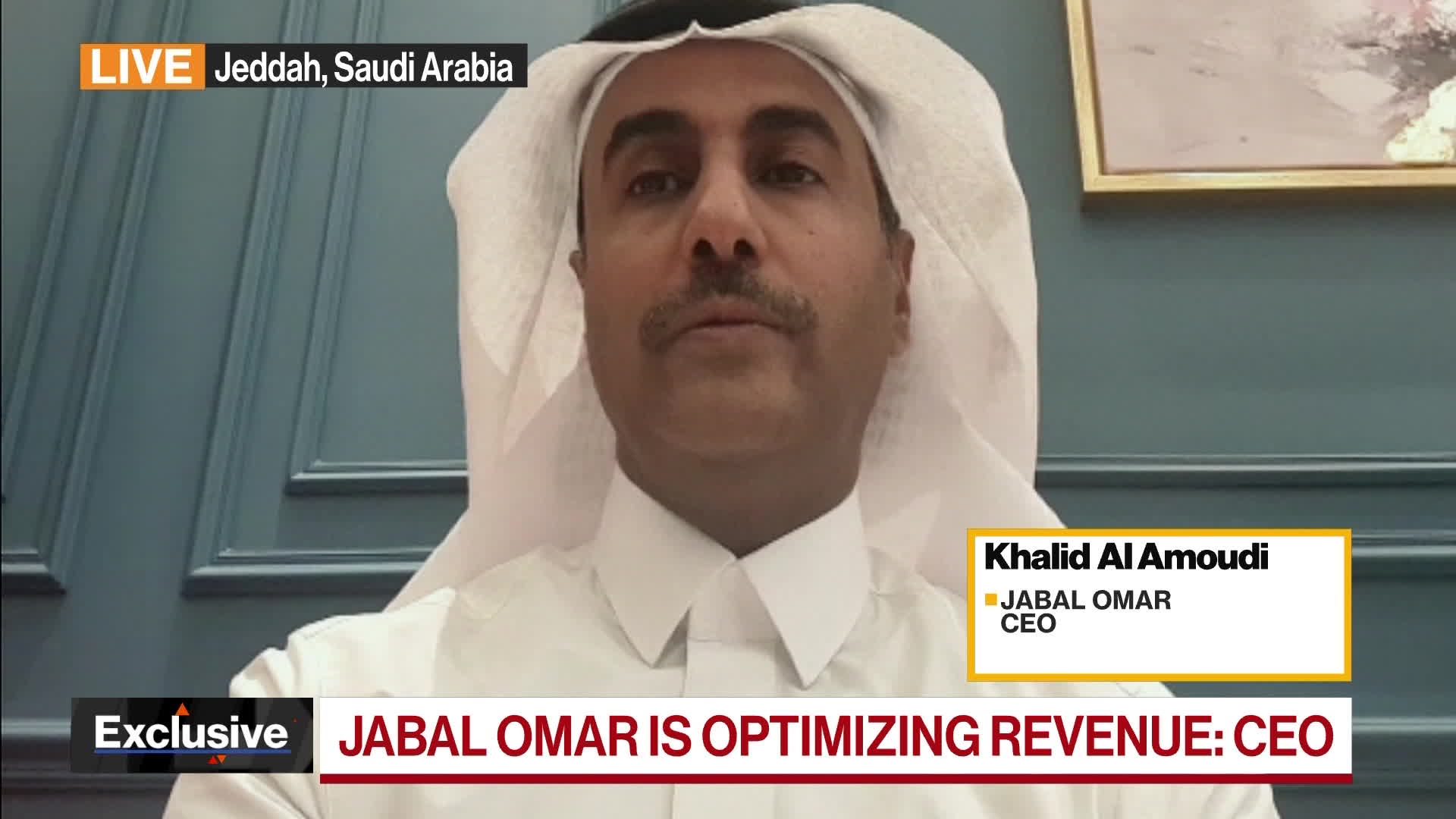 Watch Jabal Omar CEO: We're Optimizing Revenue - Bloomberg